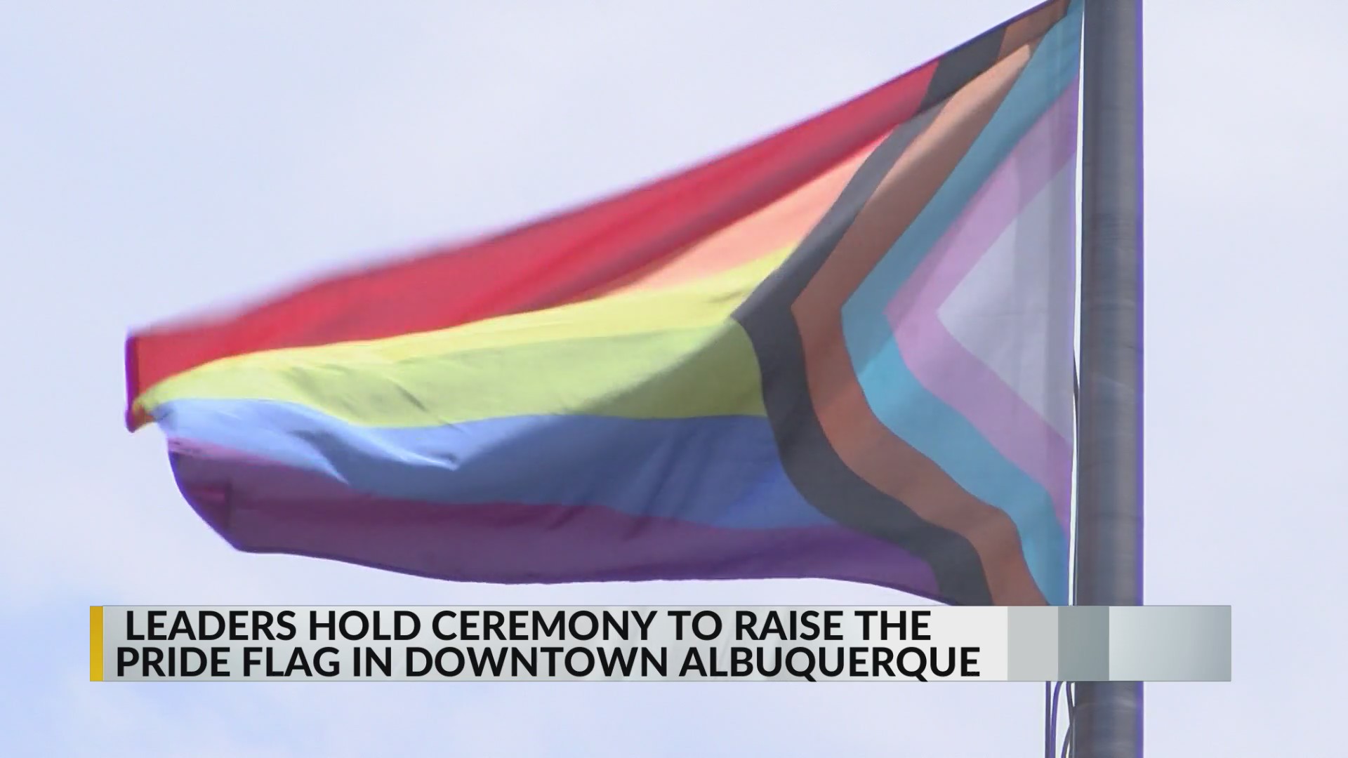Leaders hold ceremony to raise Pride flag in downtown Albuquerque ...