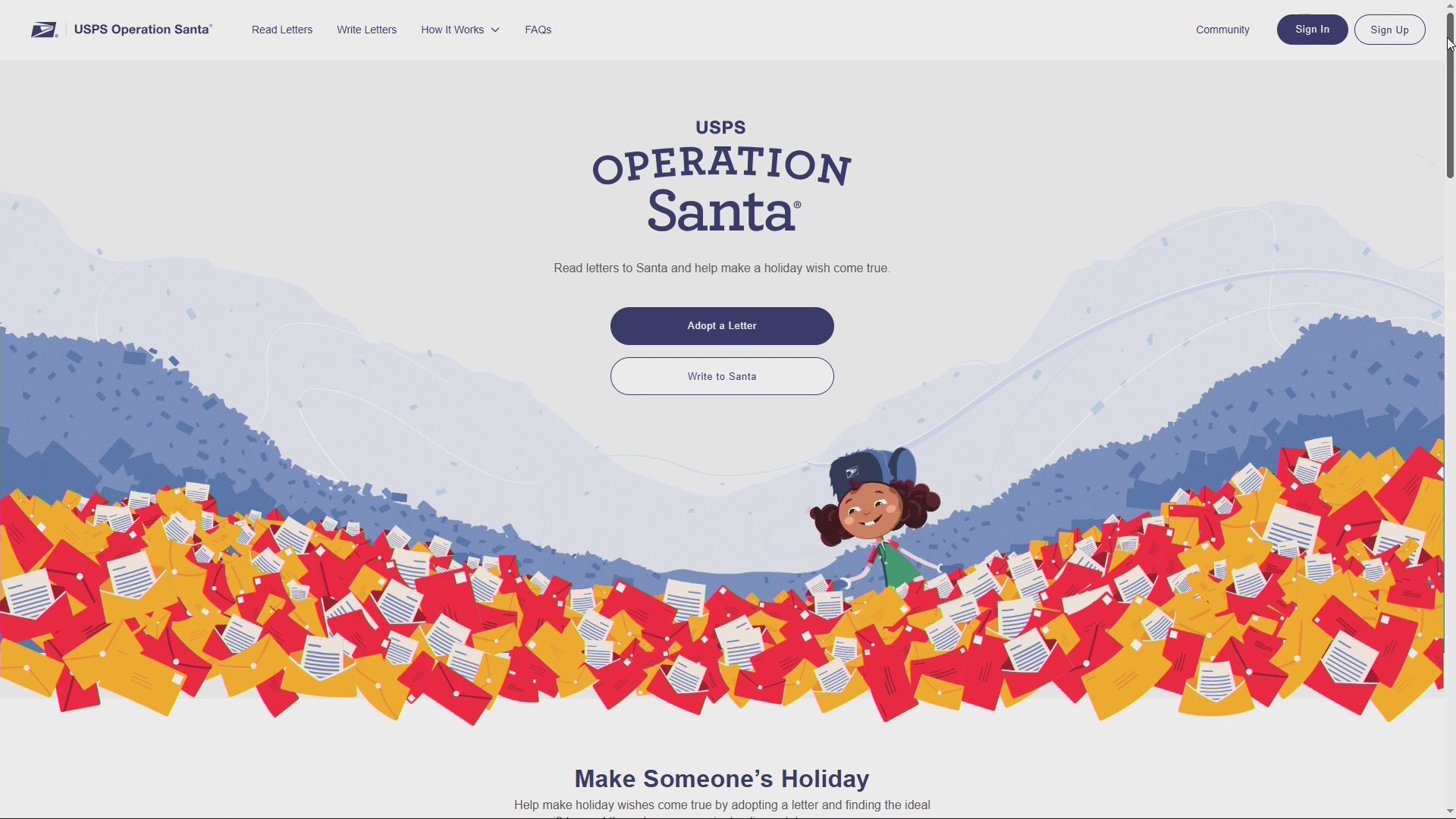 Grant holiday wishes: USPS Operation Santa is back for its 113th year ...