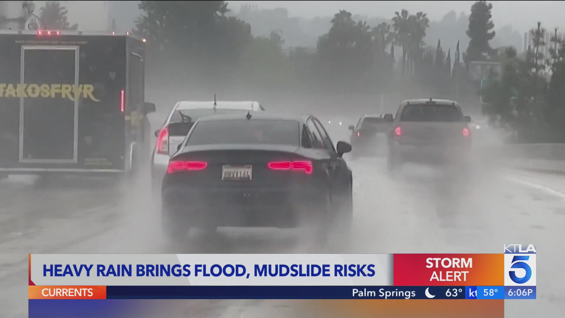 Heavy rain hits Southern California – Saturday at 6 p.m. KTLA Team ...
