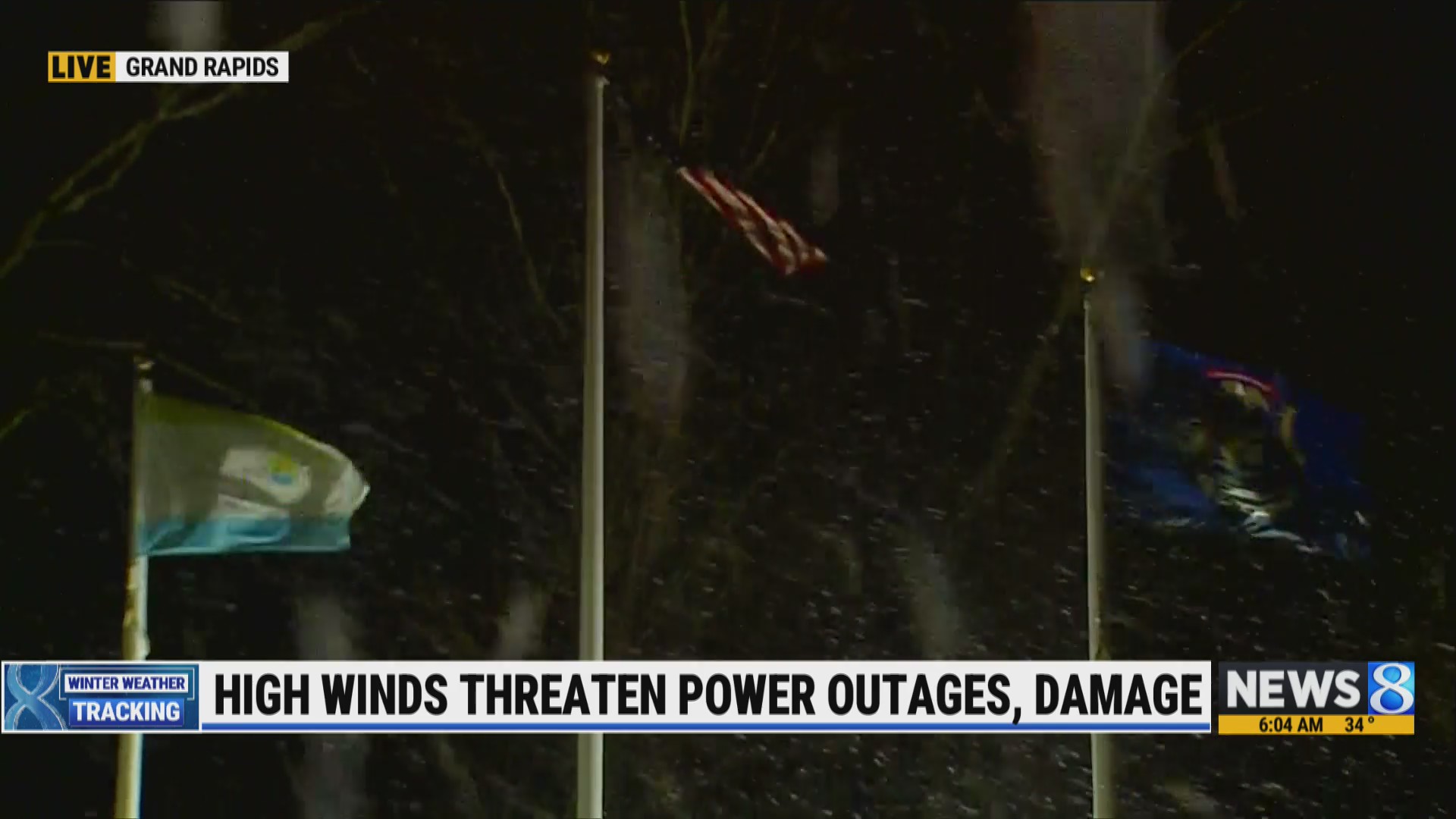 High winds lead to power outages in Grand Rapids area – WOODTV.com