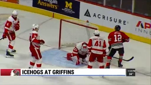 Griffins fall to Icehogs – KVEO-TV