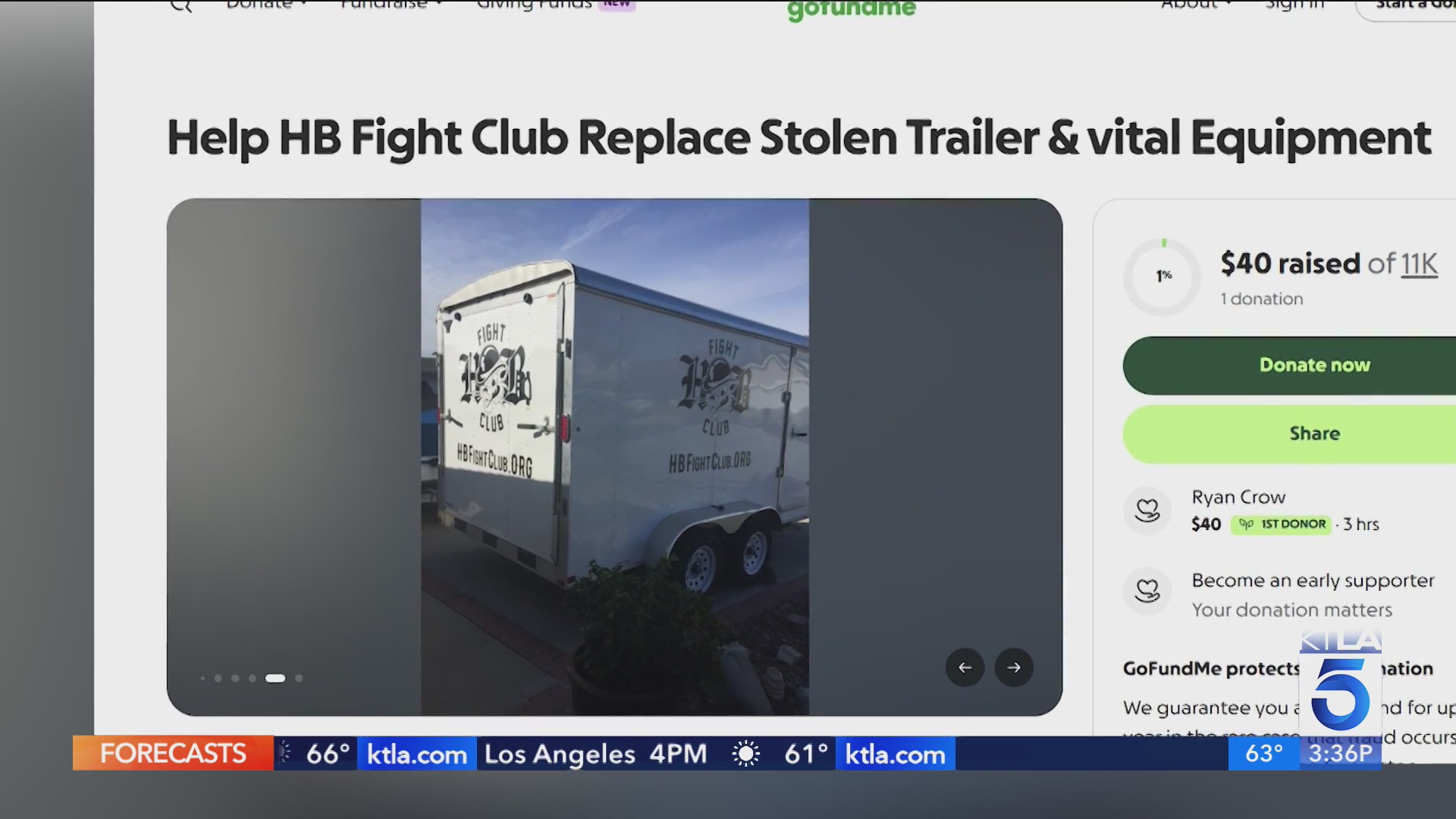 Huntington Beach fight club asks for help to find stolen trailer, gym ...