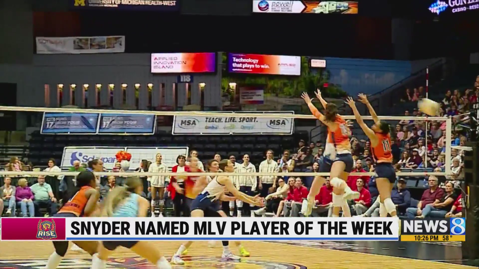 Snyder named MLV player of the week – SNN News
