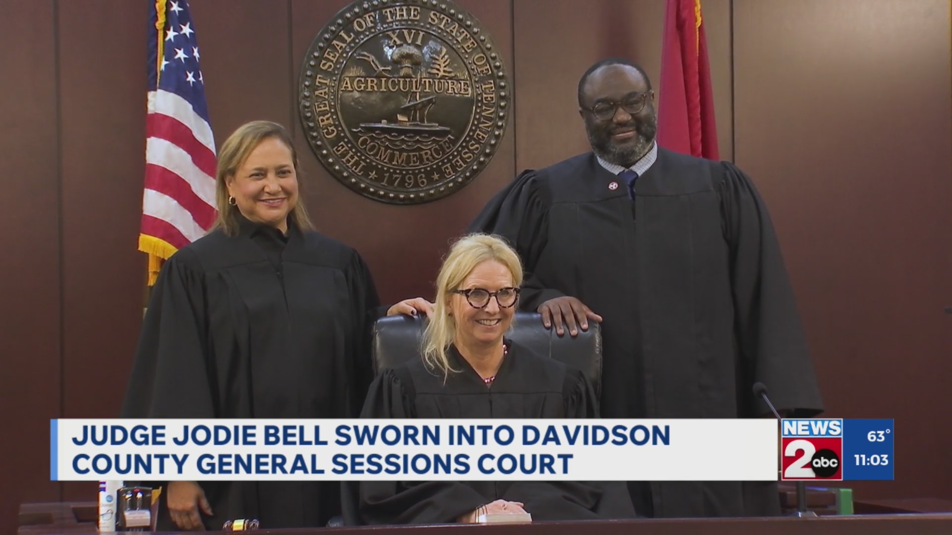 Judge Jodie Bell sworn into Davidson County General Sessions Court – WKRN News 2