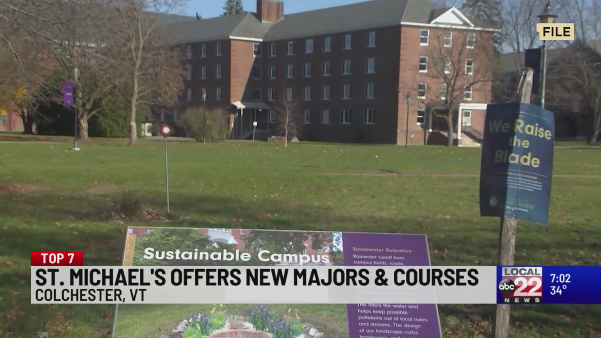 Saint Michael’s announces three new majors – ABC22 & FOX44