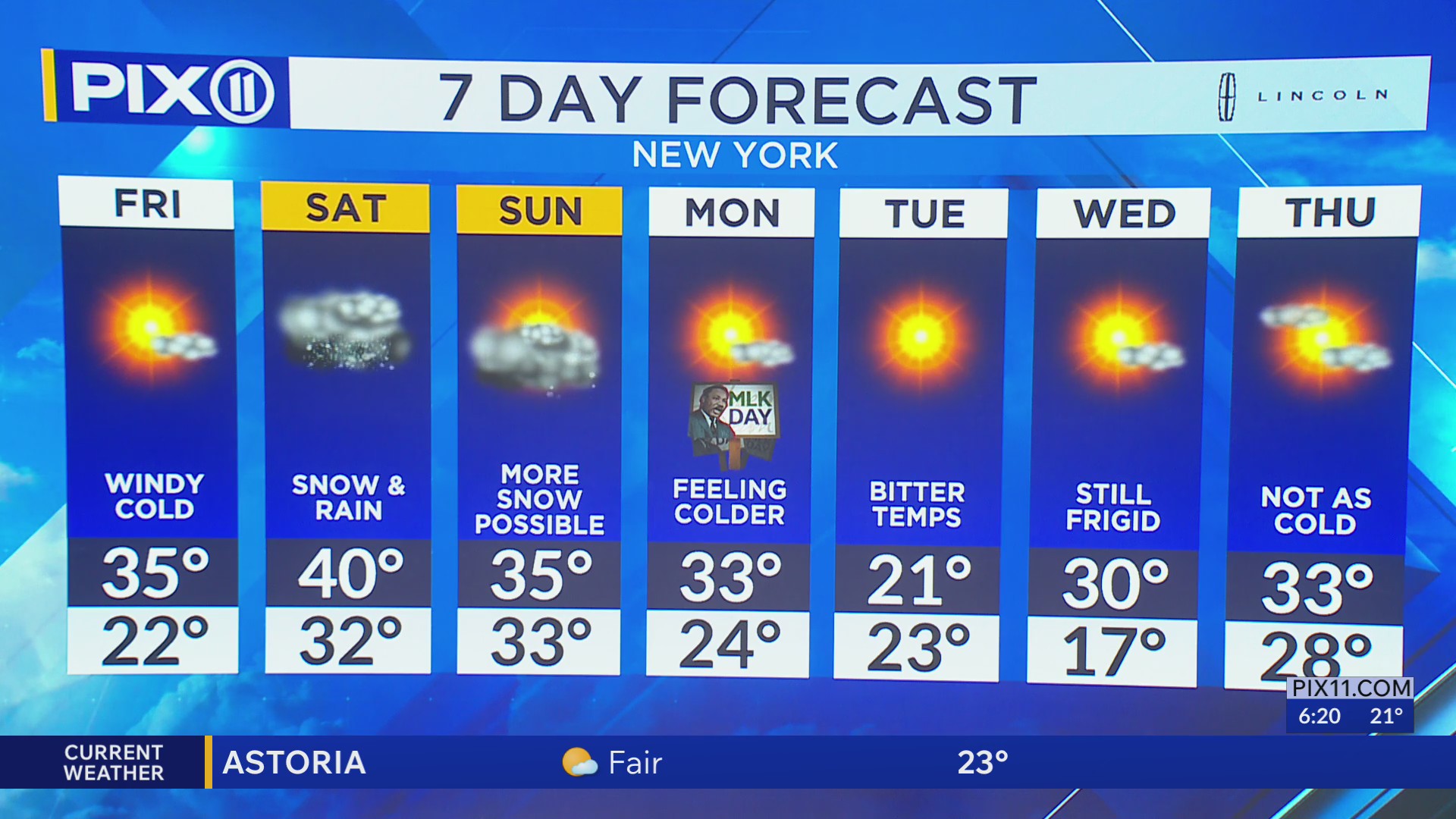 Storm system to bring snow to New York and New Jersey – PIX11