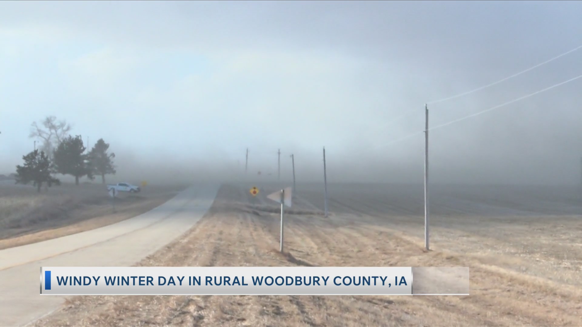 Windy winter day in rural Woodbury County, IA – KCAU 9 News | Sioux ...