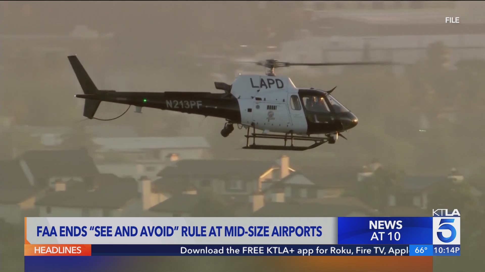 FAA ends “see and avoid” rule at mid-size airports across country – KTLA