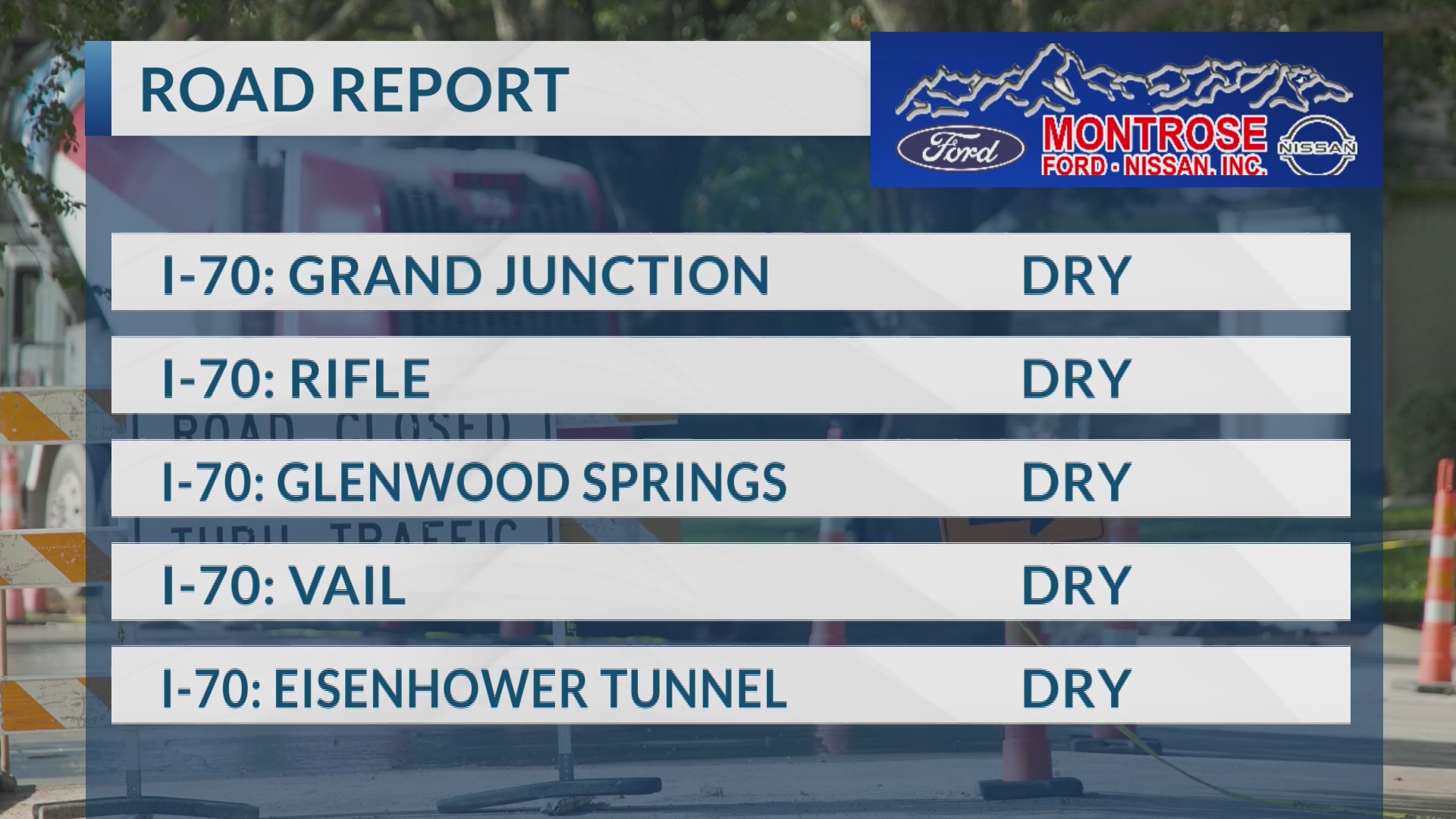 January 14th, 2026 evening road report – WesternSlopeNow.com