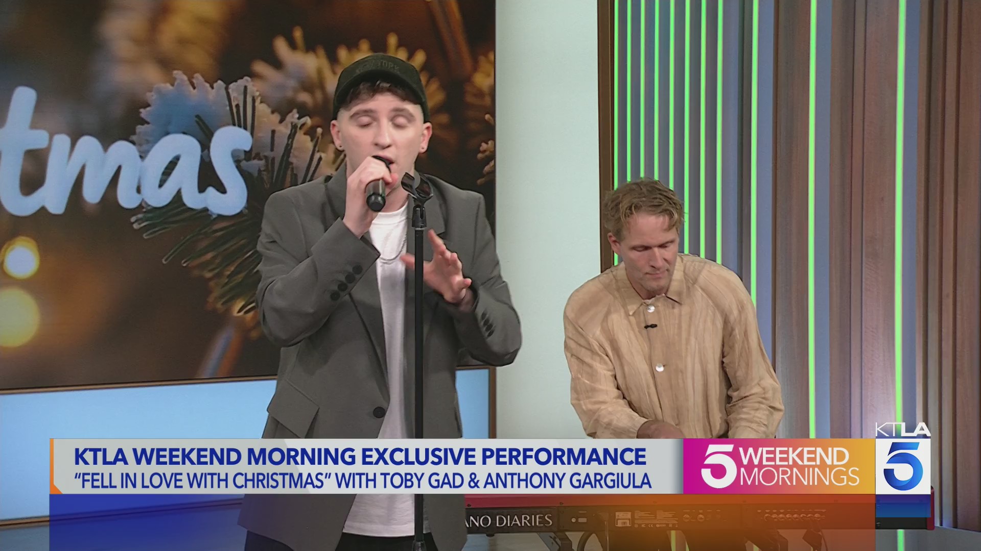 Toby Gad and Anthony Gargiula join KTLA with new holiday music – KTLA