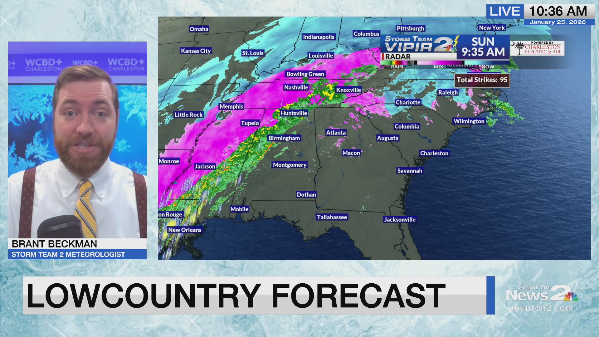 Brant Beckman provides update on SC winter weather impacts – WCBD News 2