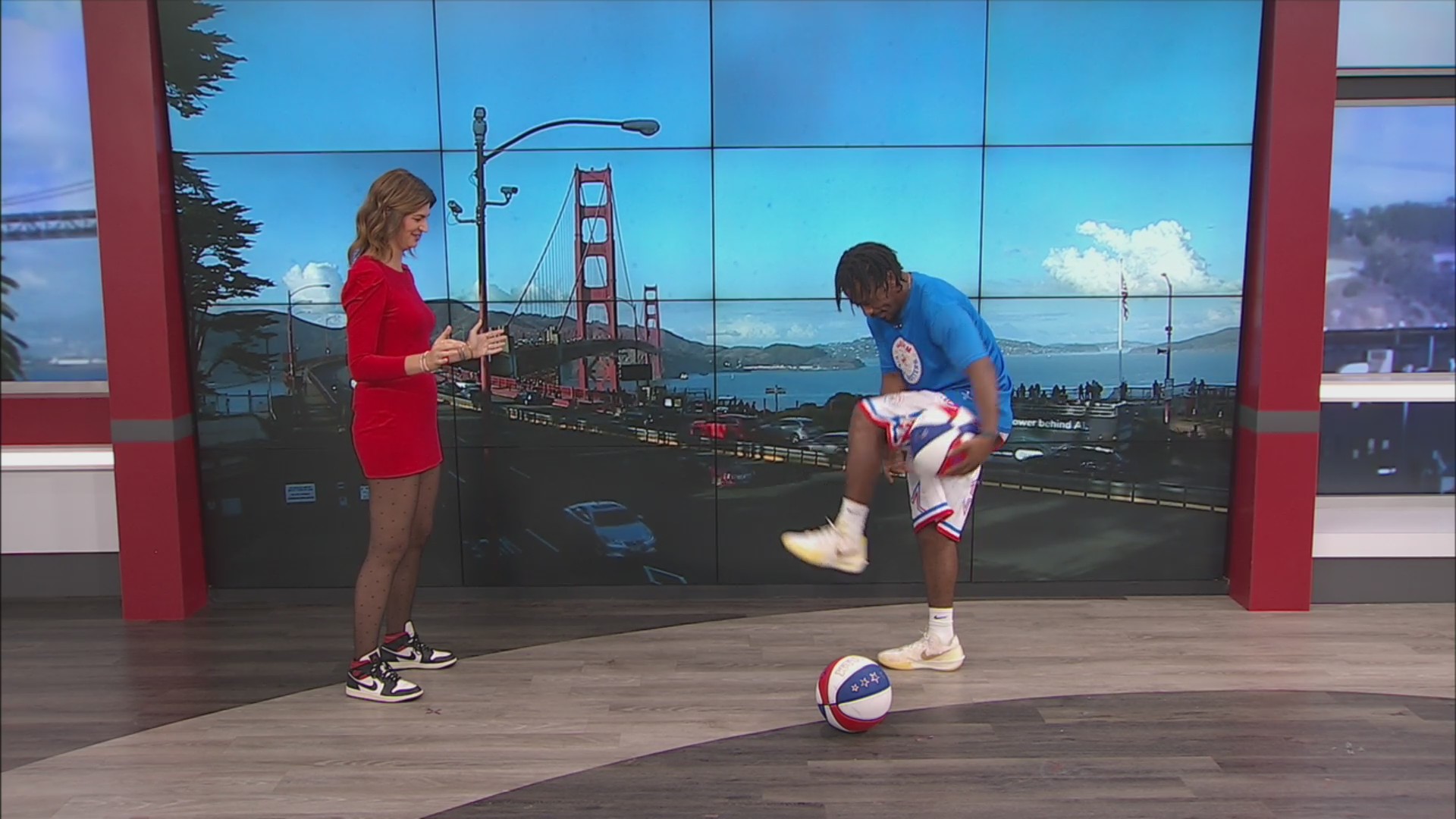 Globetrotters’ Lucius ‘Too Tall’ Winston visits KRON4 – KRON4