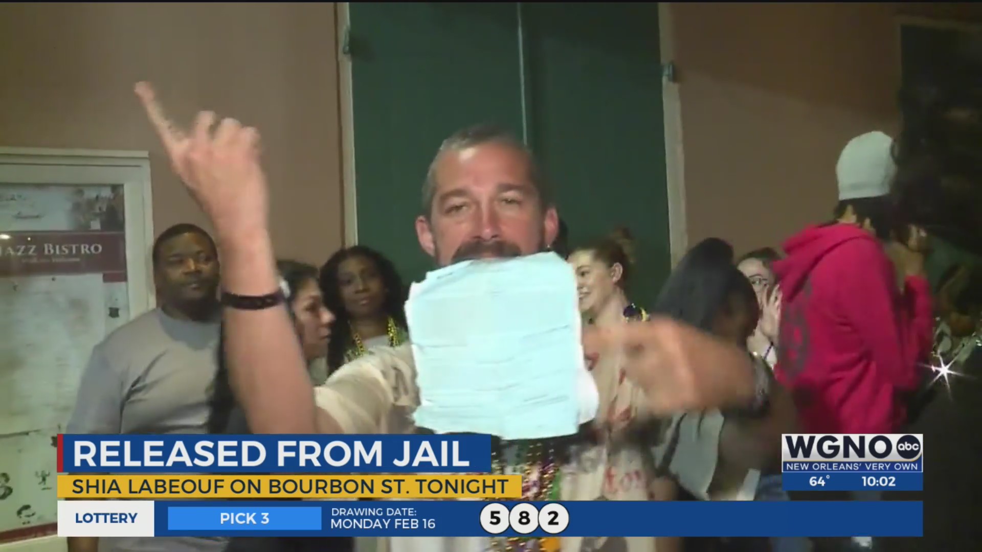 WGNO News finds Shia LaBeouf dancing on Bourbon Street following his ...