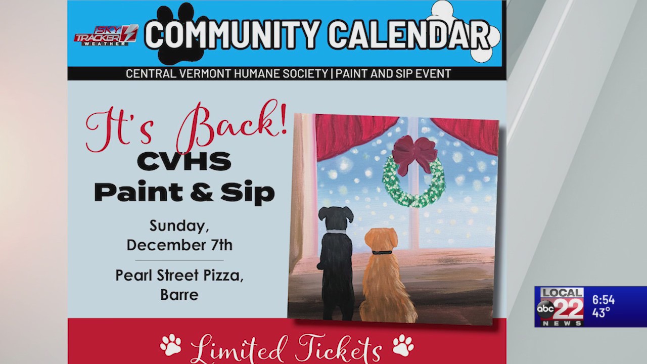 Pet Community Calendar: CVHS’ paint and sip fundraiser – ABC22 & FOX44