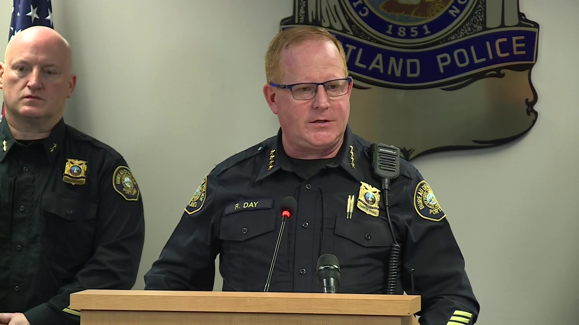 Portland Police Chief Bob Day gives press conference after 2 shot by ...