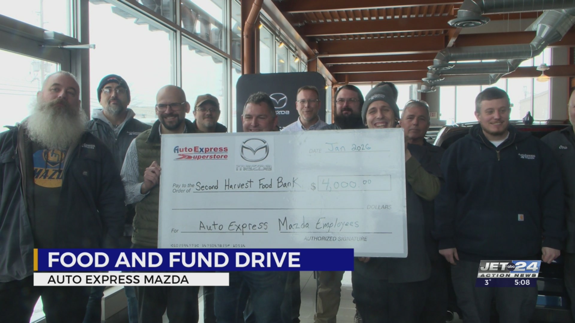 Auto Express presents proceeds from employee fund raiser to Second ...