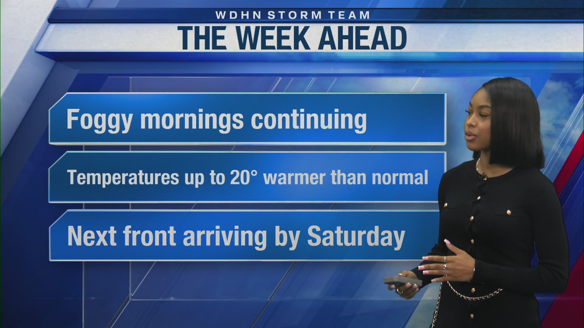 Patchy AM fog & warm weather return – WDHN – wdhn.com