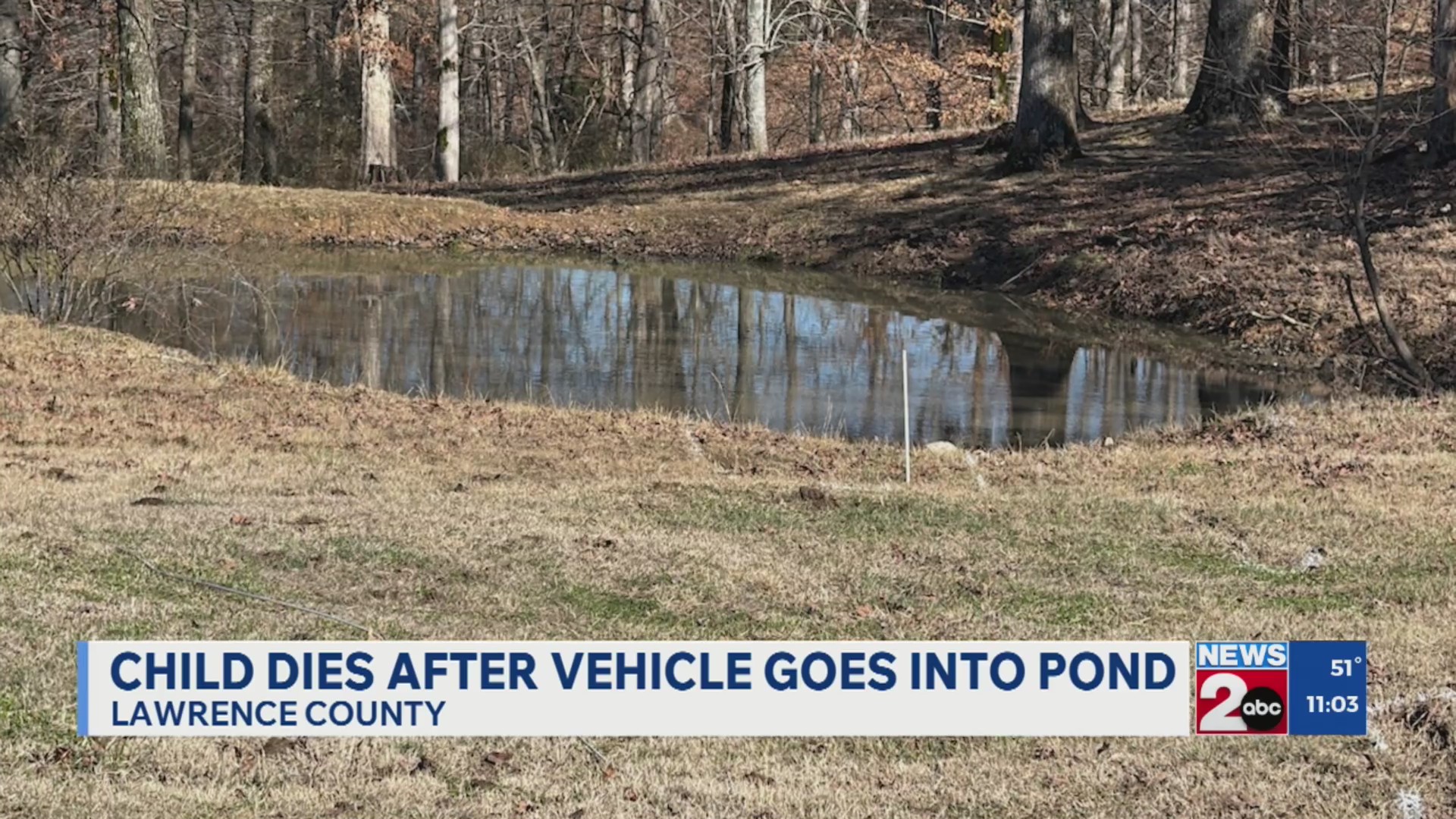 Child dies after vehicle crashes into Lawrence County pond – WKRN News 2