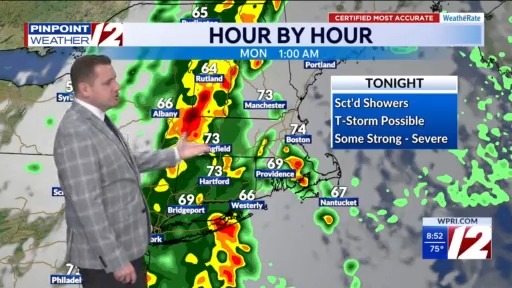 WPRI 12 Weather Forecast 6/14/26: Nice Day Today; Showers, T-Storms ...