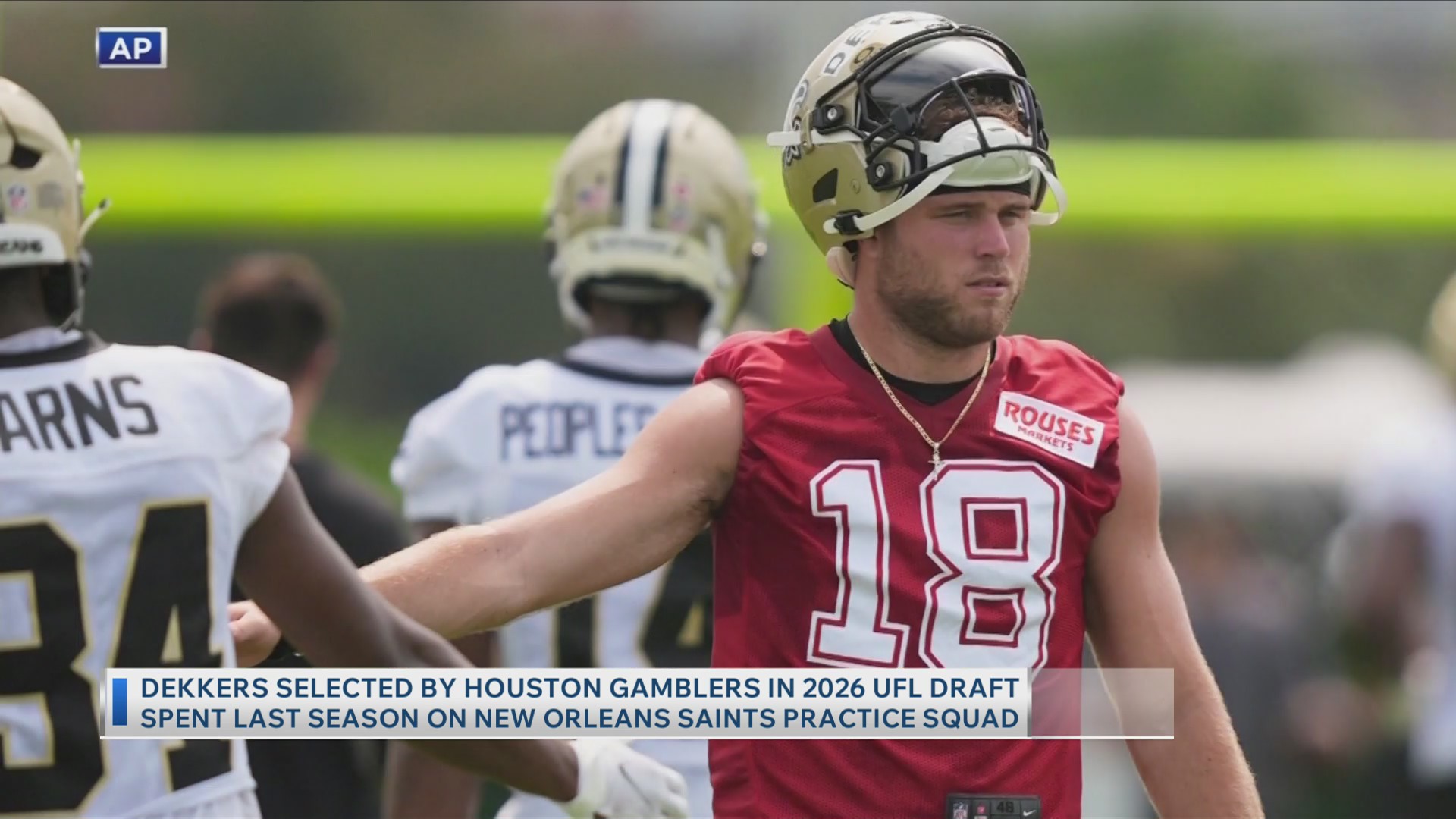 Dekkers Selected By Houston Gamblers In 2026 UFL Draft – KCAU 9 News ...