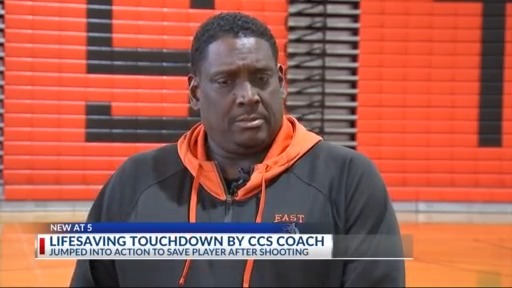East High School football coach saves player’s life after shooting ...