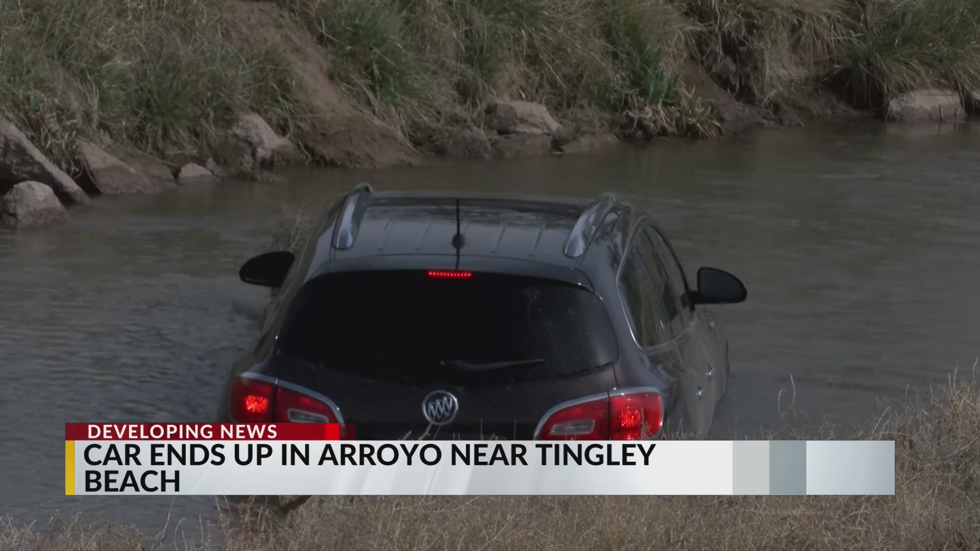Car gets stuck in Tingley Beach arroyo – KRQE NEWS 13 – Breaking News ...