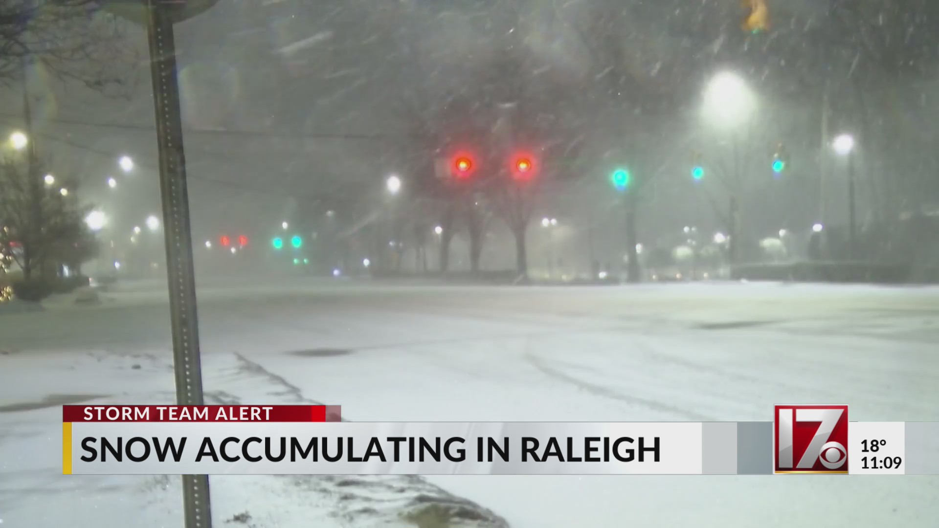 Snow accumulating in Raleigh – CBS17.com