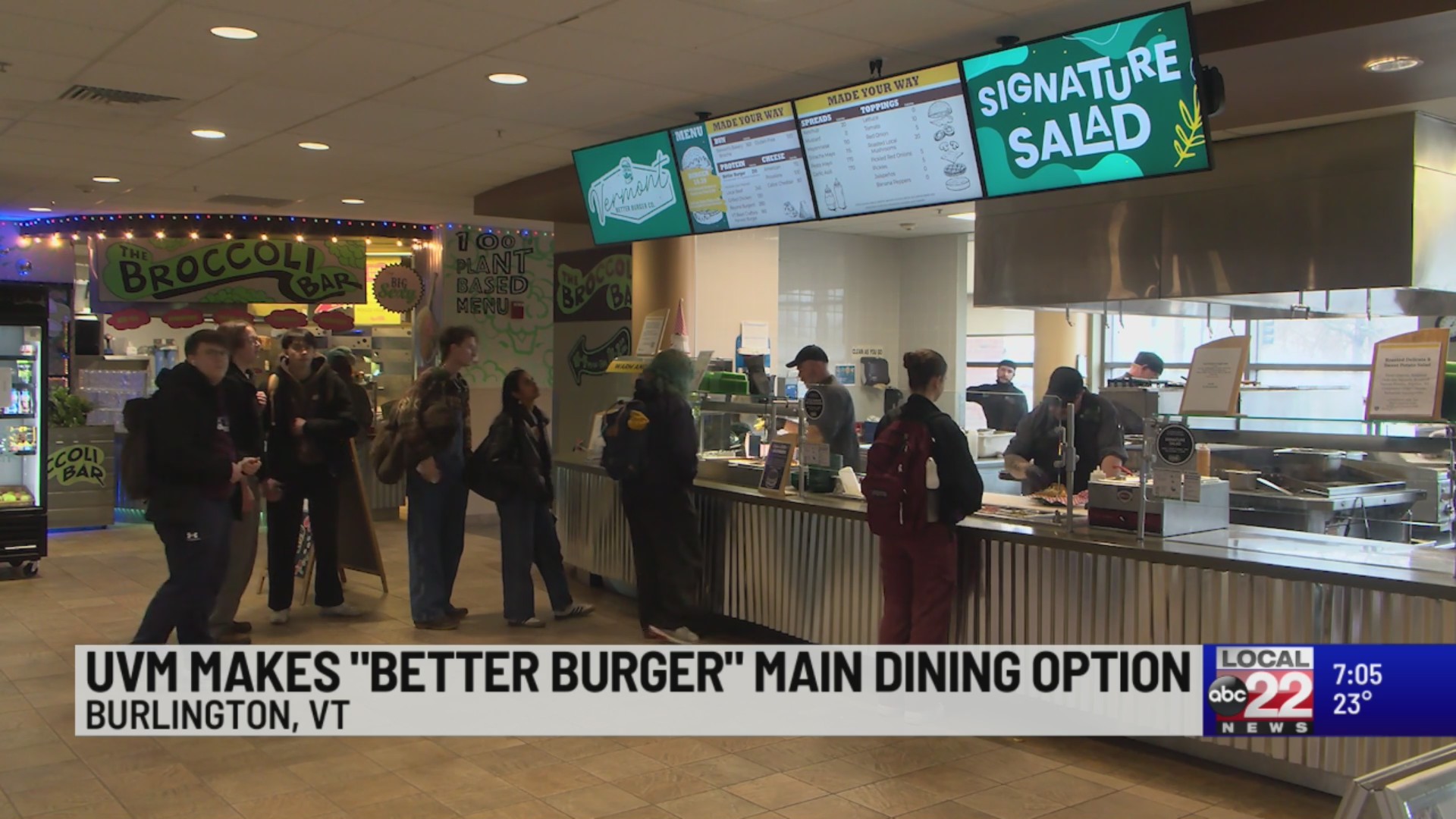 UVM continues sustainability efforts one burger at a time – ABC22 & FOX44