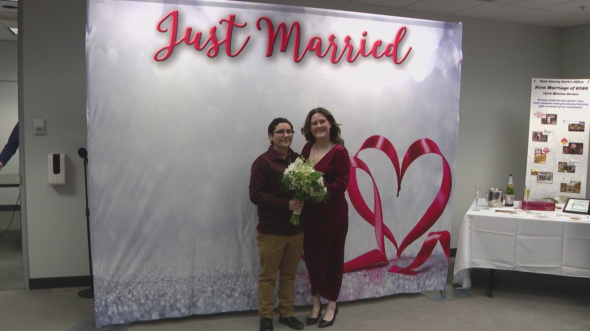 Historic first: Female couple receives Cook County’s first marriage ...