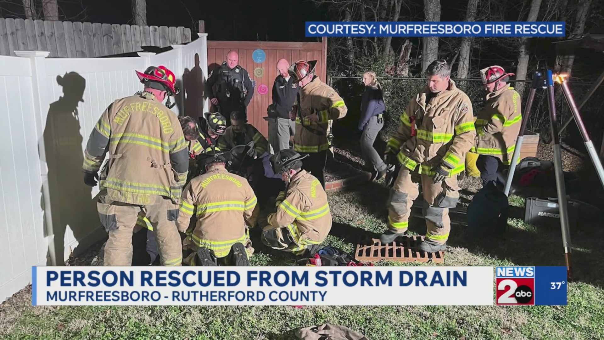 Crews save person trapped 70 feet inside Murfreesboro stormwater drain ...