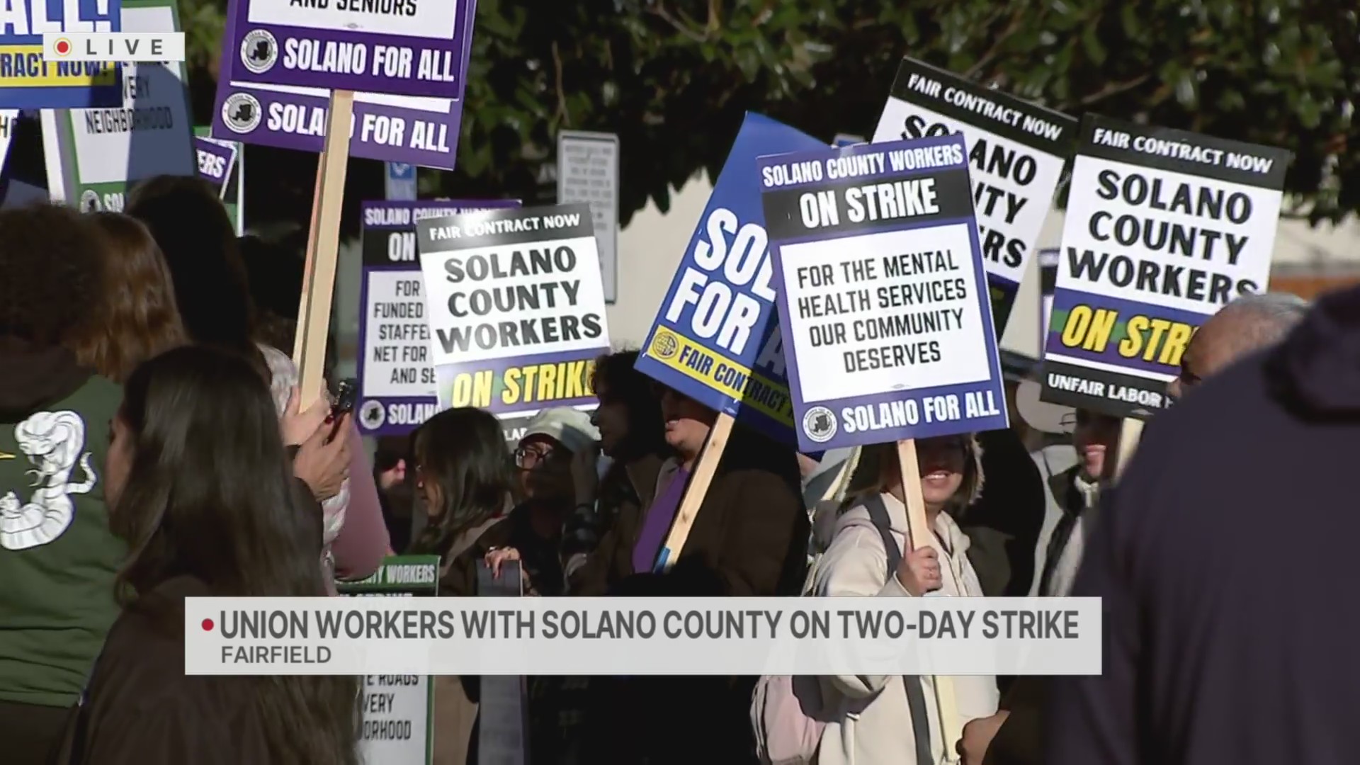 Union workers with Solano County on two-day strike – KRON4