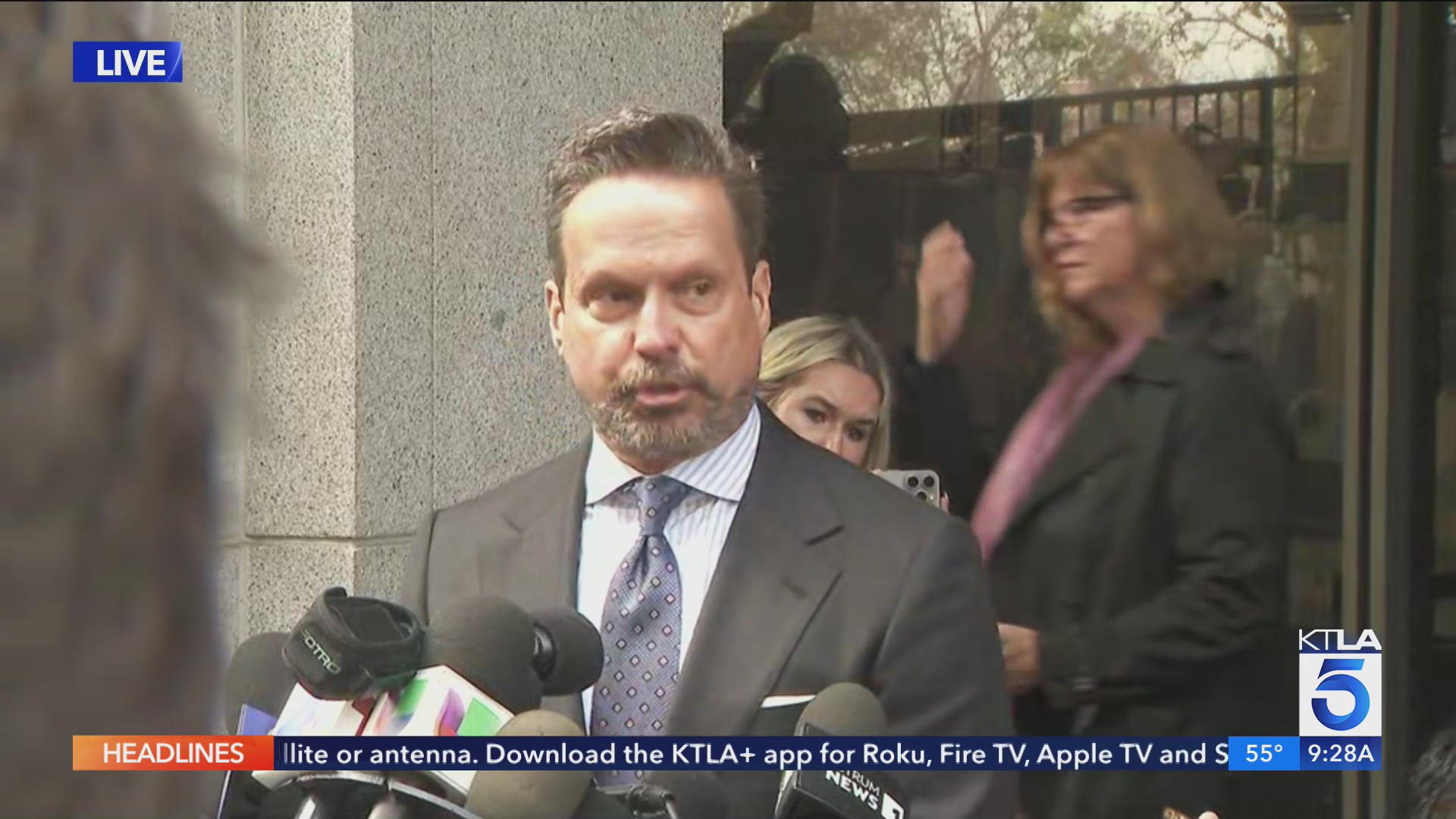 Nick Reiner’s attorney speaks to reporters after arraignment postponed ...