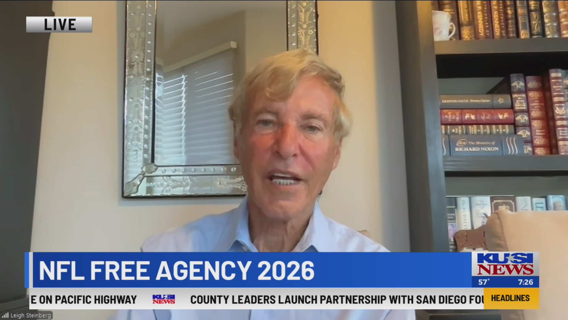 Super Agent Leigh Steinberg on “Good Morning San Diego” – FOX 5 San ...