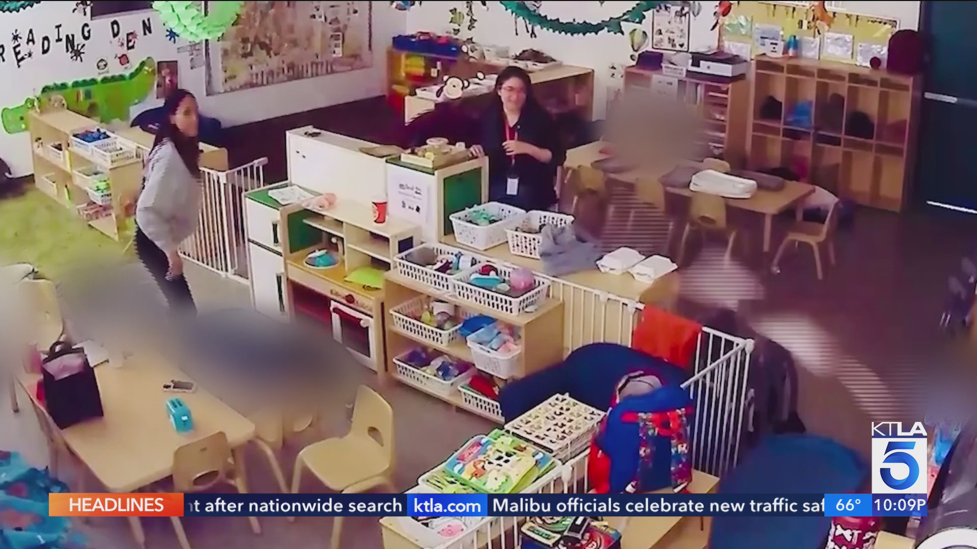 Daycare worker seen throwing shoe at young child in Inglewood – KTLA