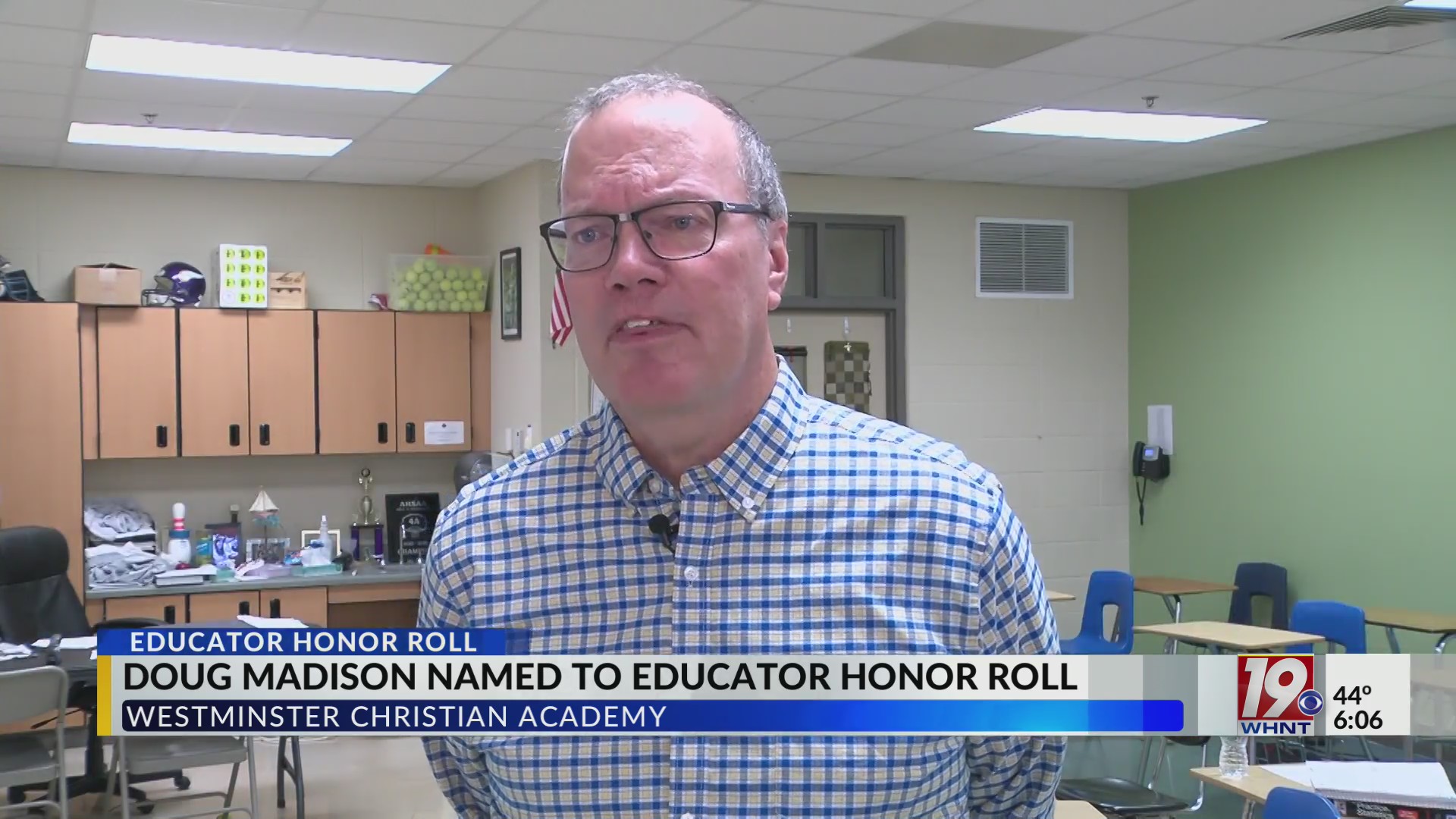 Doug Madison Named To Educator Honor Roll | November 12, 2025 | News 19 ...