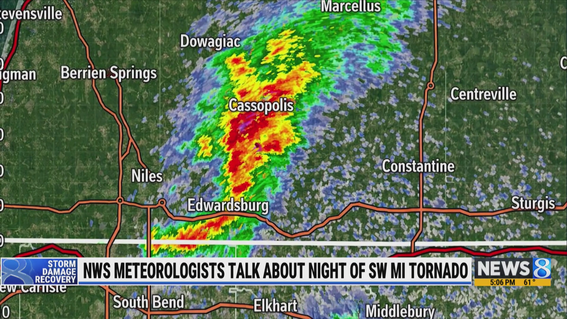 NWS meteorologists talk about night of Southwest Michigan tornado ...