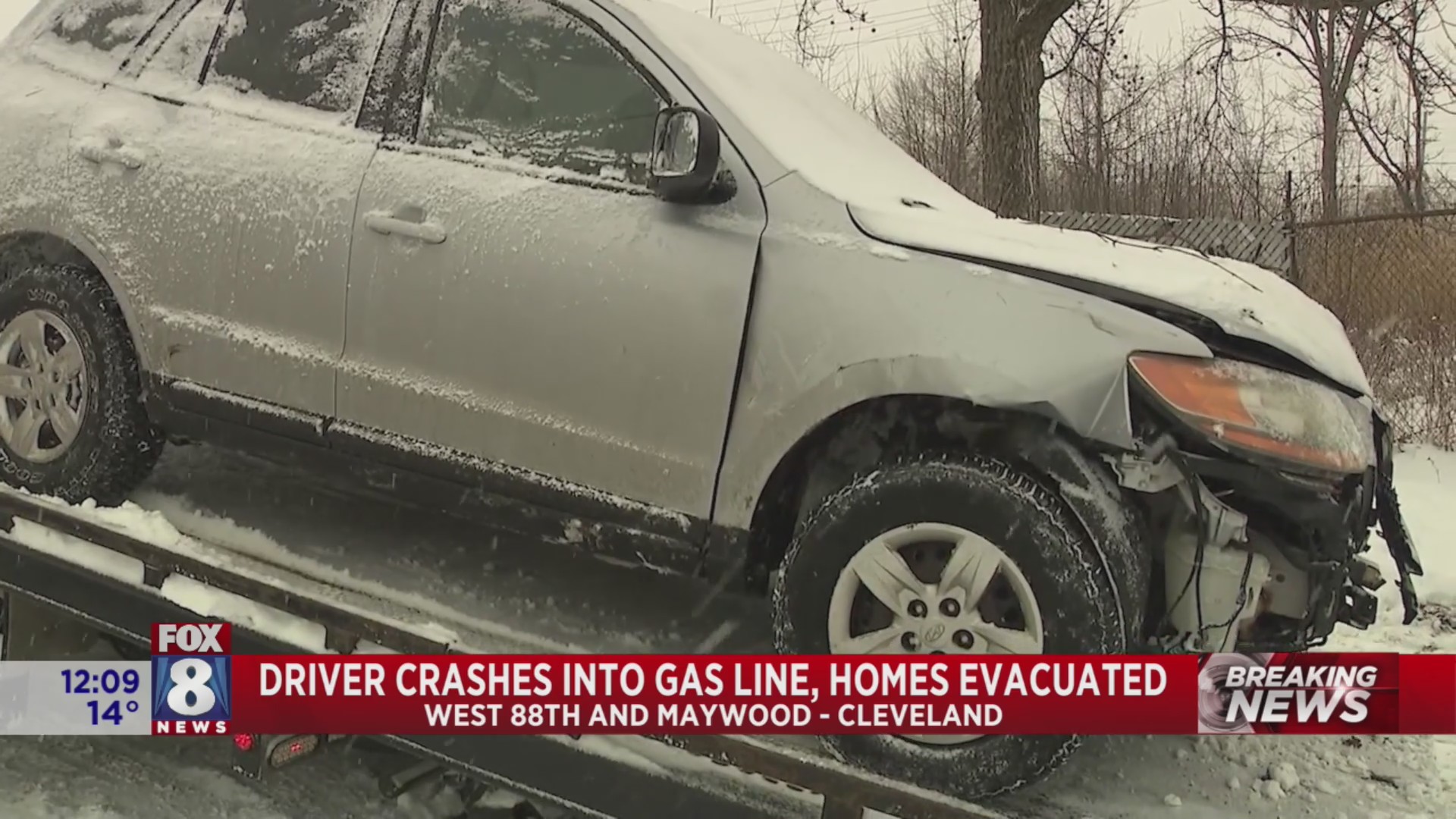 Driver crashes into gas line, homes evacuated – Fox 8 Cleveland WJW
