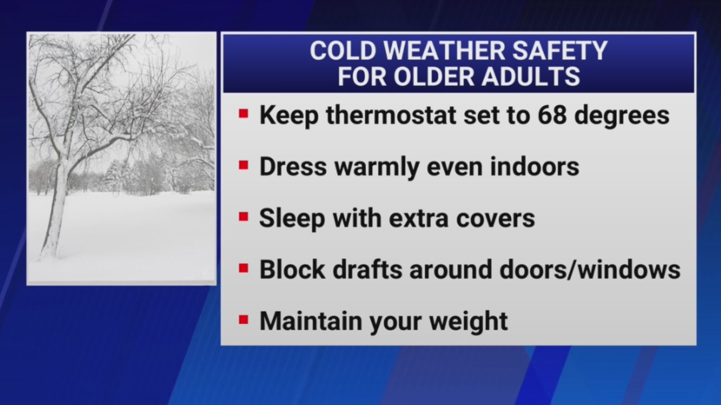 Cold weather safety for older adults – FOX8 WGHP