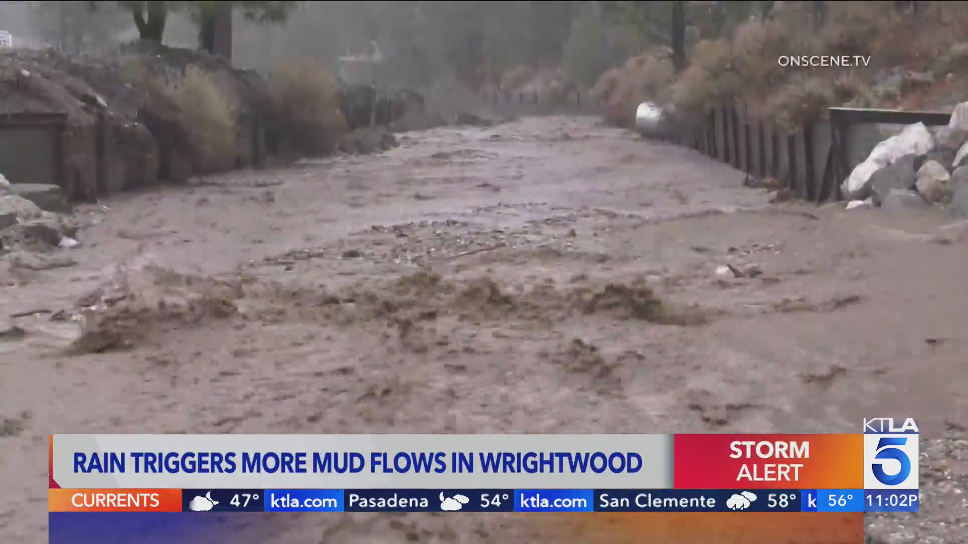 Rain triggers mud flows in Wrightwood – KTLA