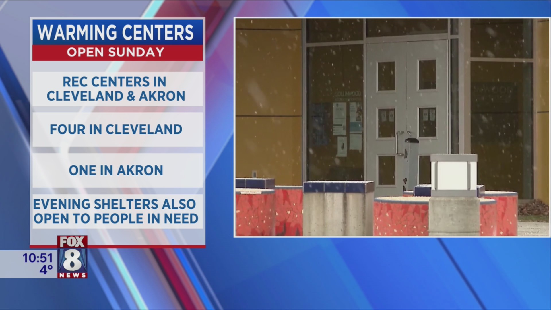 Cleveland, Akron open warming centers for the freezing weekend ahead ...