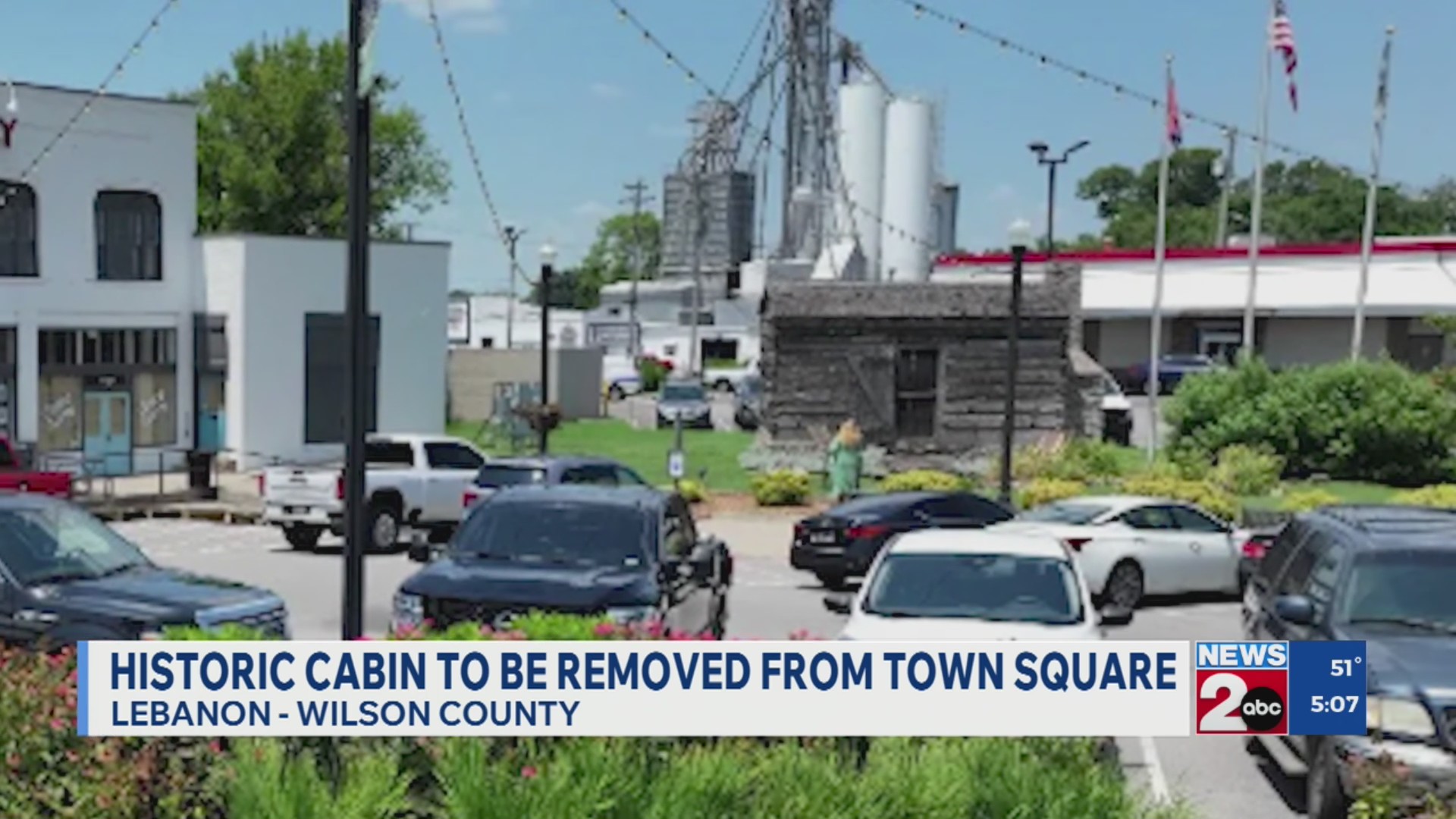 Historic cabin to be removed from Lebanon town square – WKRN News 2