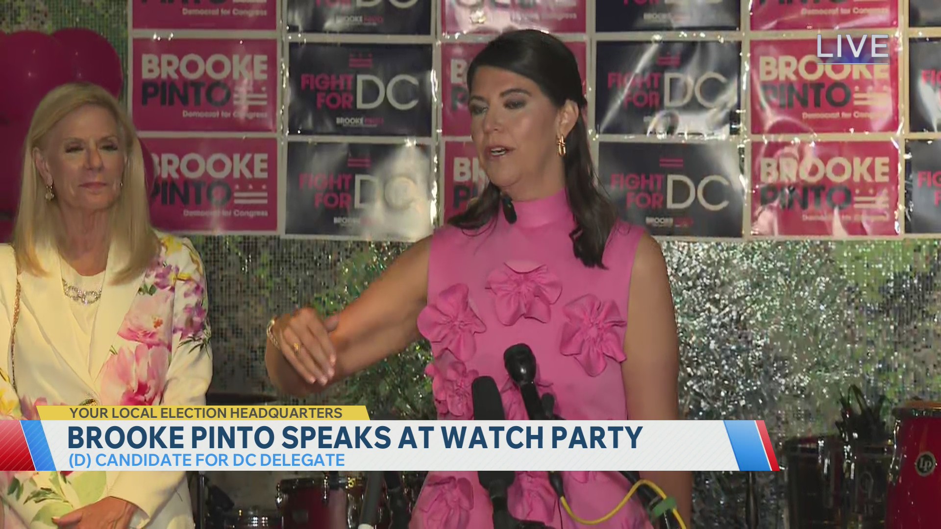 Brooke Pinto speaks at Election Night Watch Party – DC News Now | DC ...