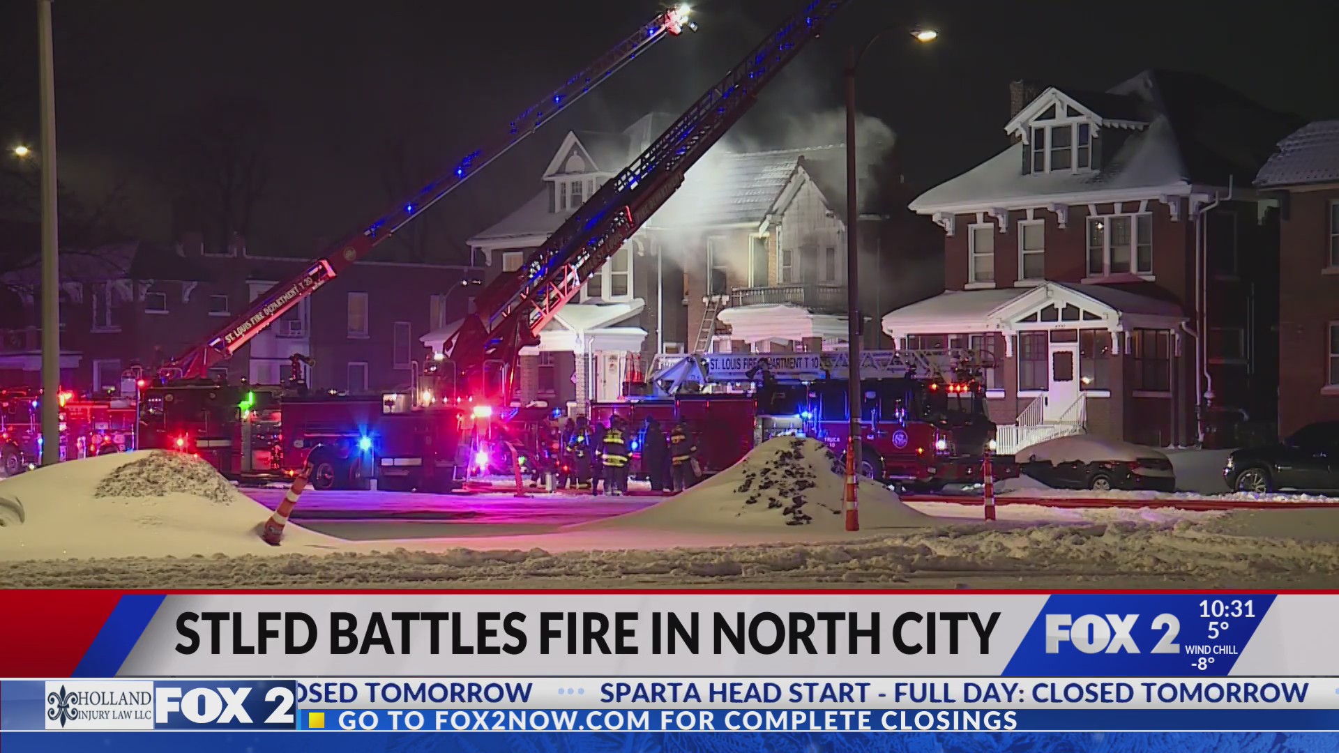 St. Louis Fire Dept. battles house fire in north city – FOX 2
