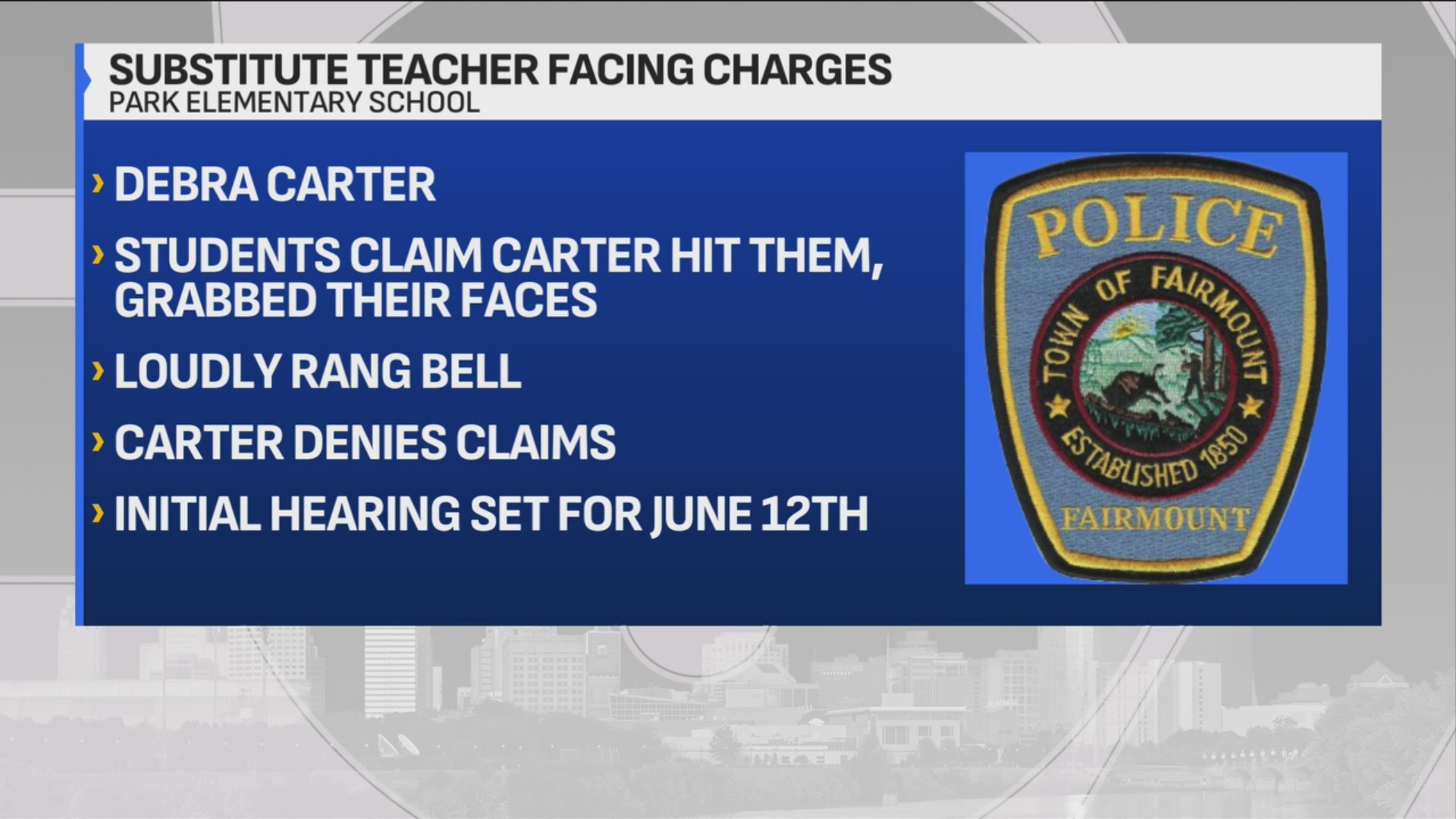 Substitute teacher facing charges – Fox 59