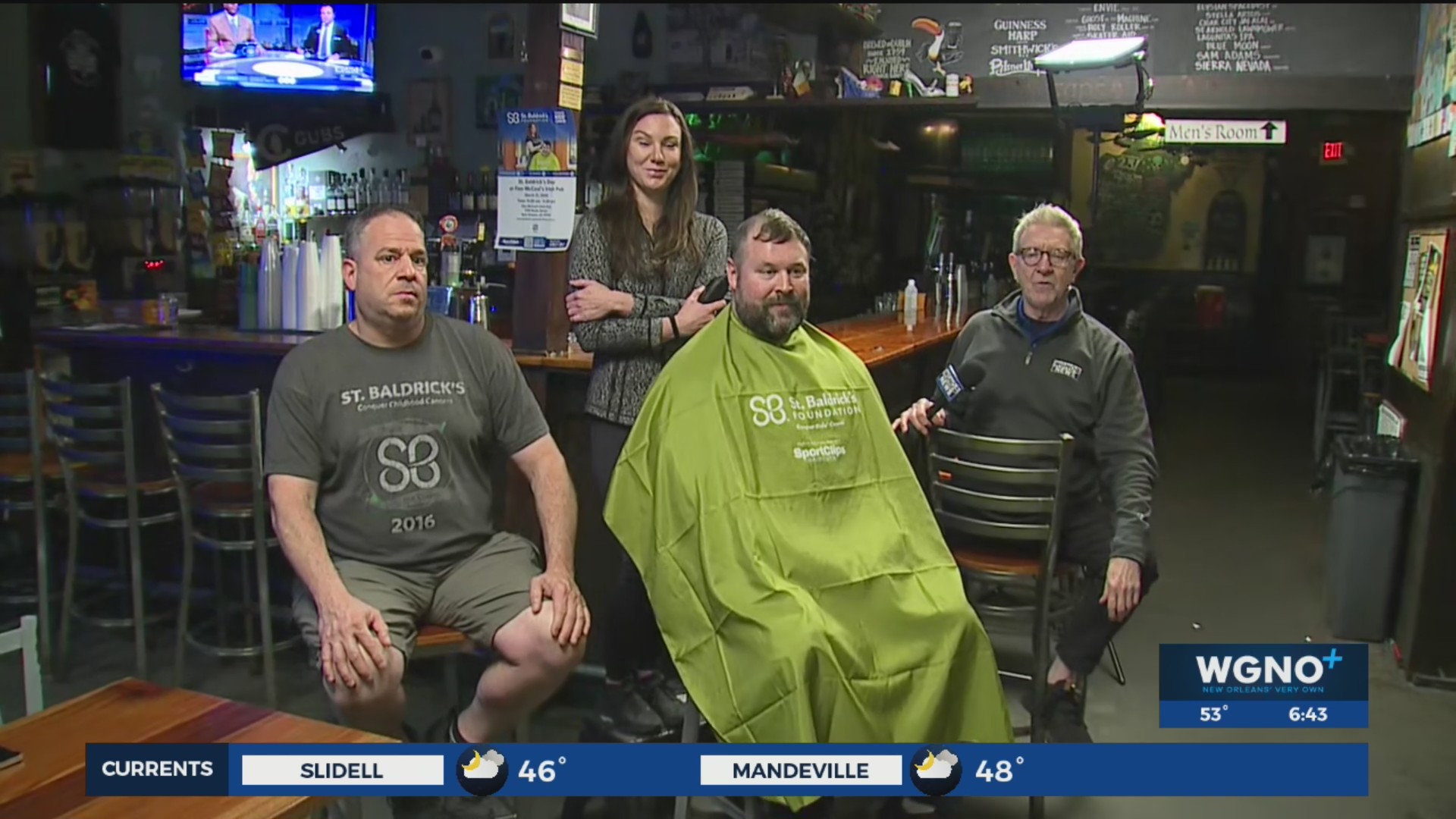 Bald is beautiful on St. Baldrick’s Day at Finn McCool’s Irish Pub – WGNO