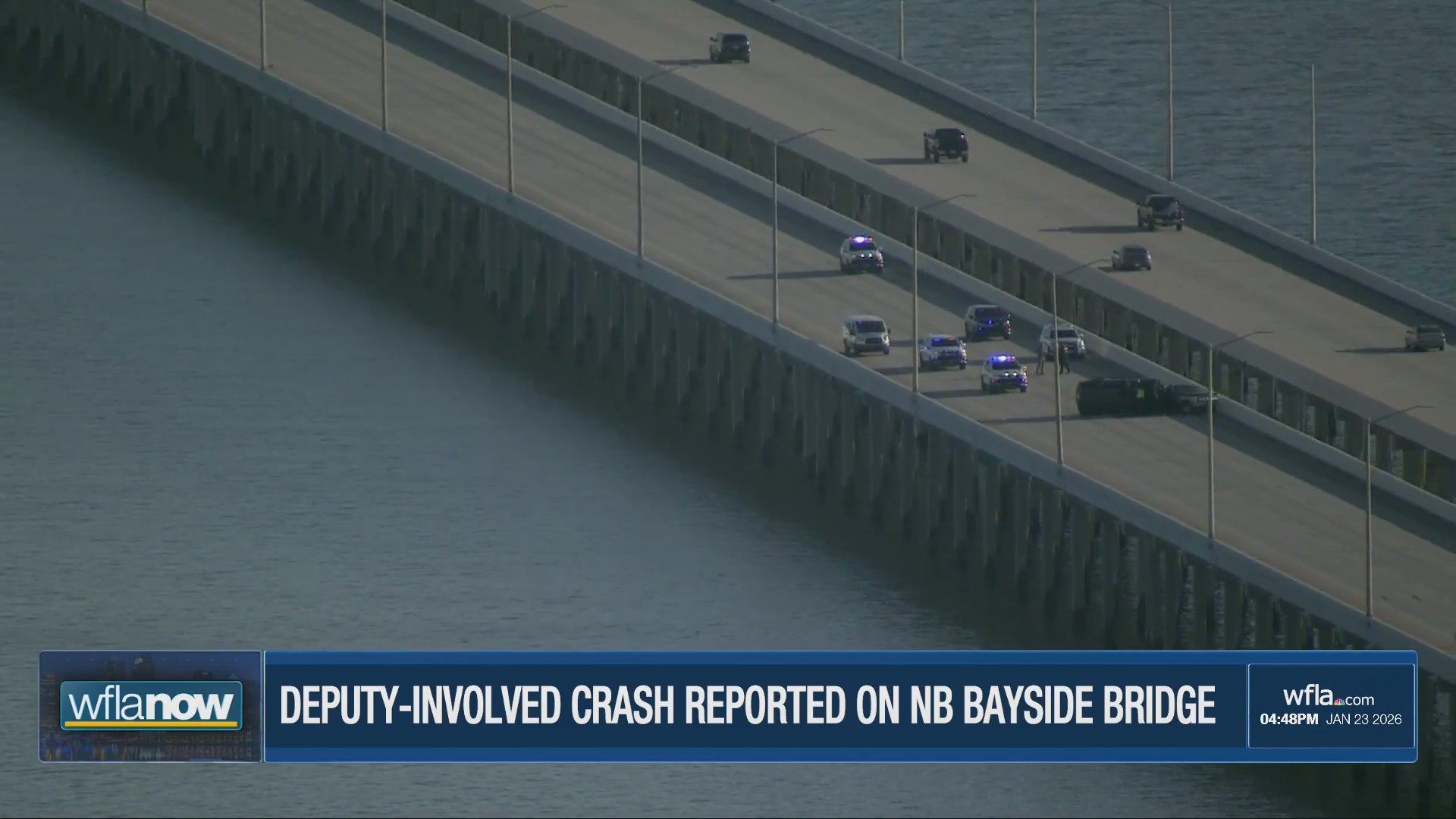 Deputy-involved crash shuts down northbound Bayside Bridge – WFLA