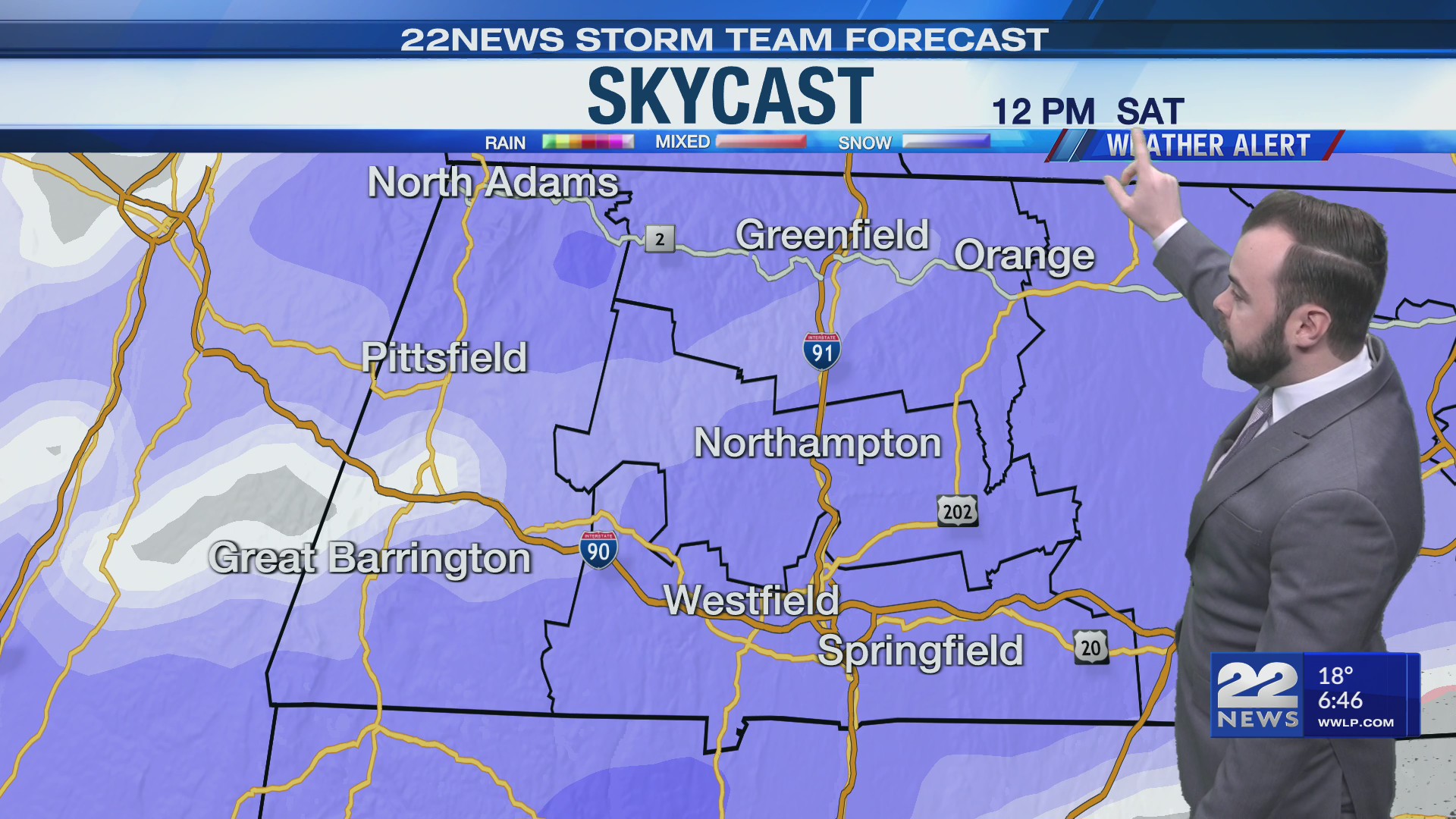 Weather Alert: Accumulating snow likely Saturday – WWLP
