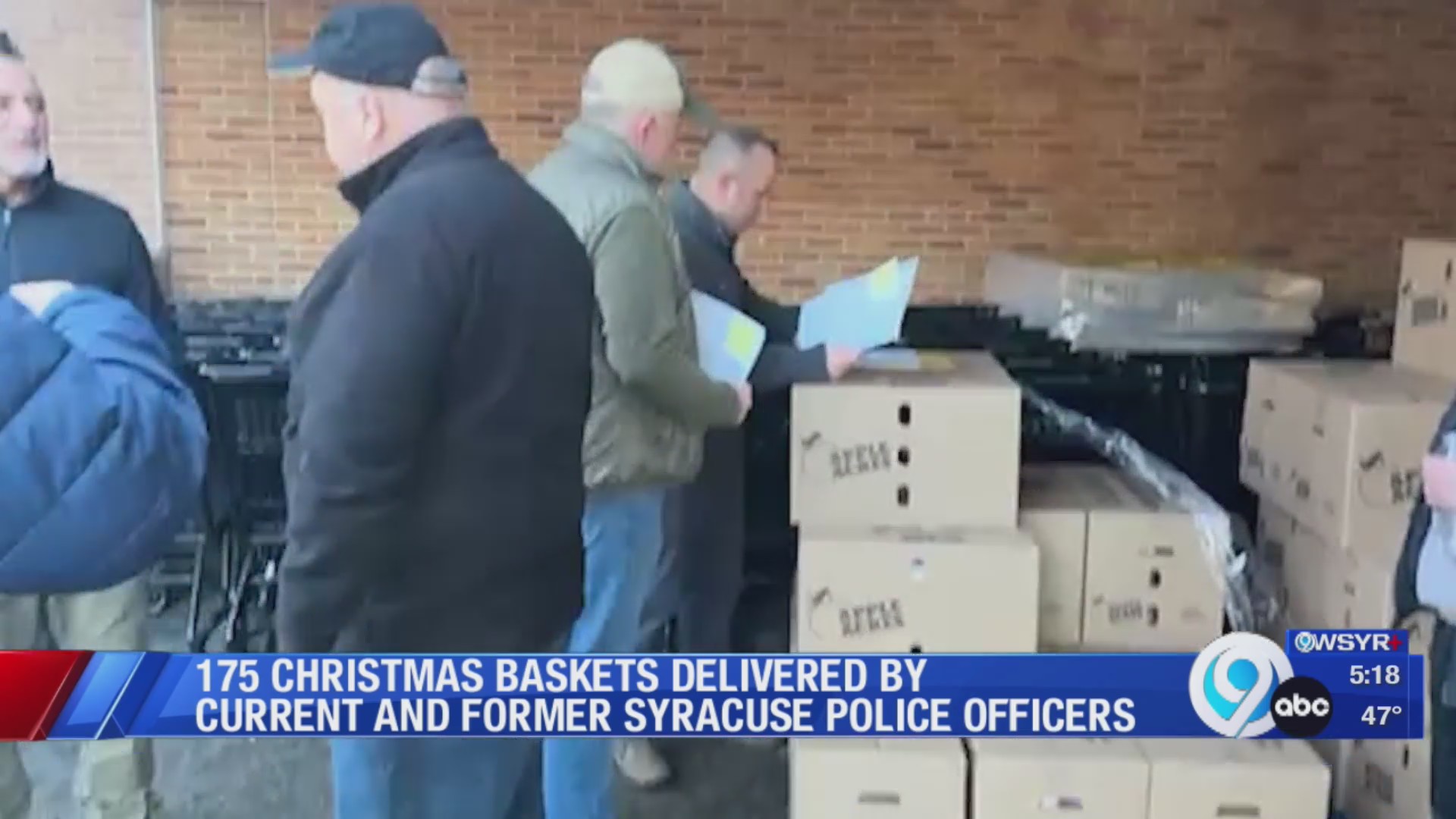 Christmas baskets delivered to families in need by current and former ...