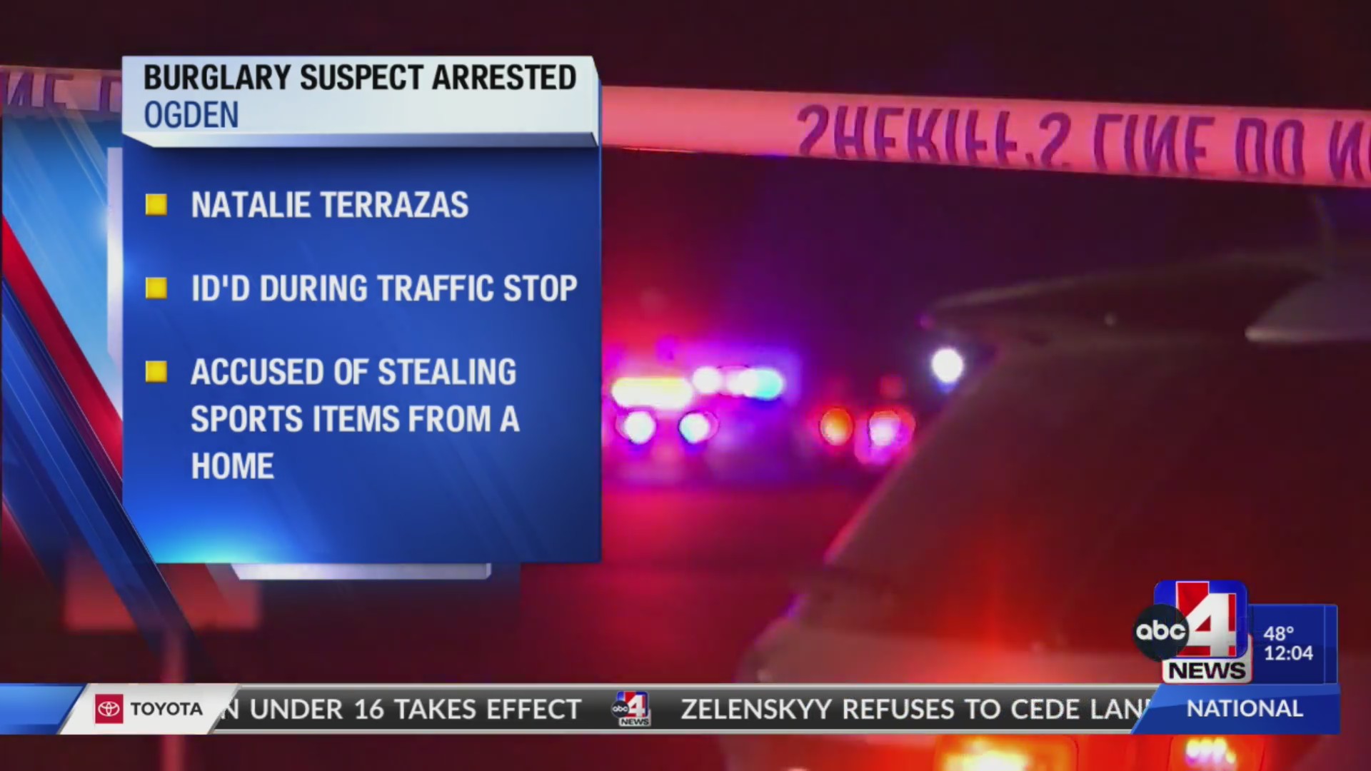 Ogden burglary suspect arrested – ABC4 Utah