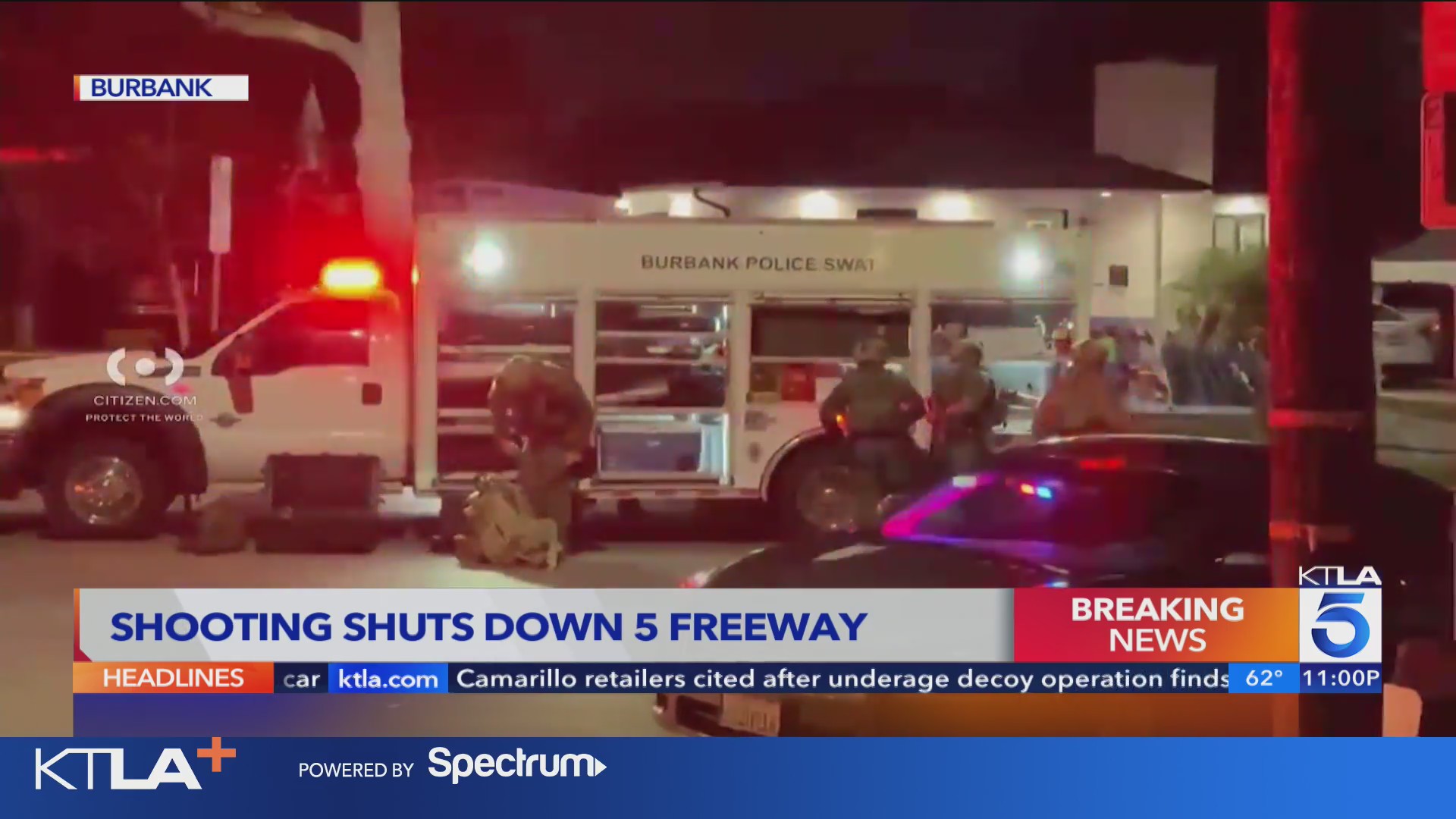 Shooting shuts down 5 Freeway in Burbank – KTLA